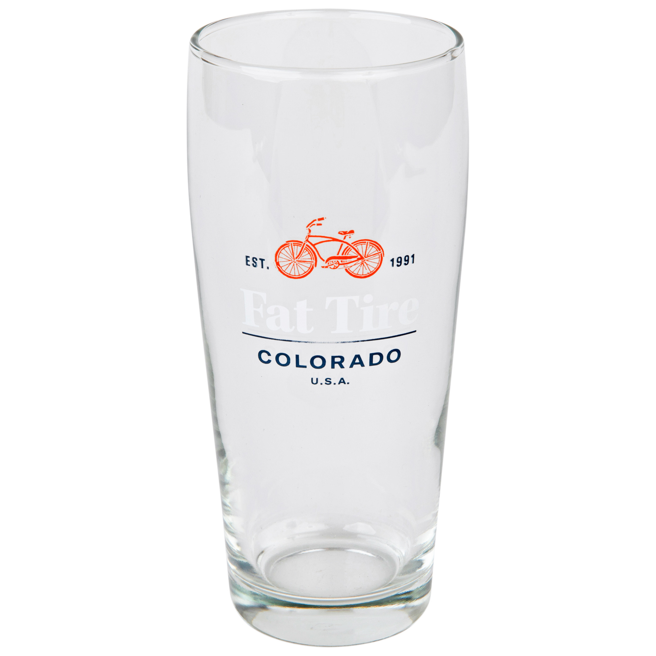 New Belgium Fat Tire Pub Style Pint Glass | Brew-Shirts.com