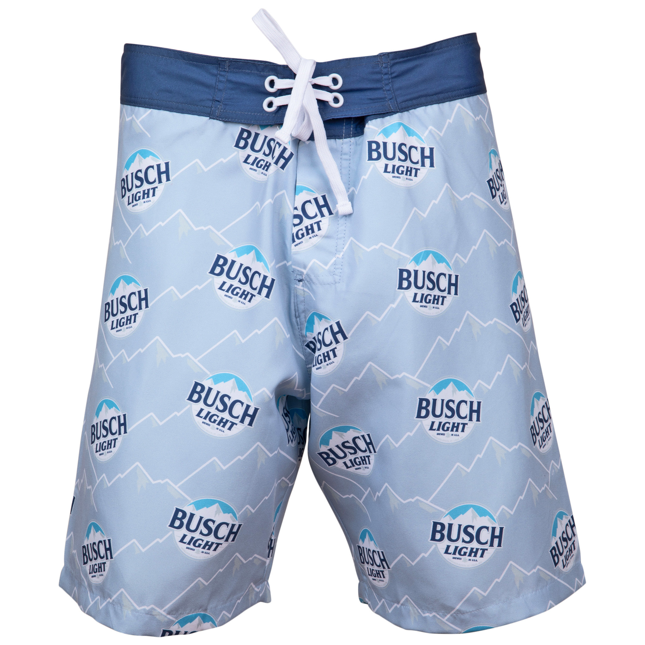 Busch Light Logo & Mountain Range All Over Print Board Shorts | Brew ...
