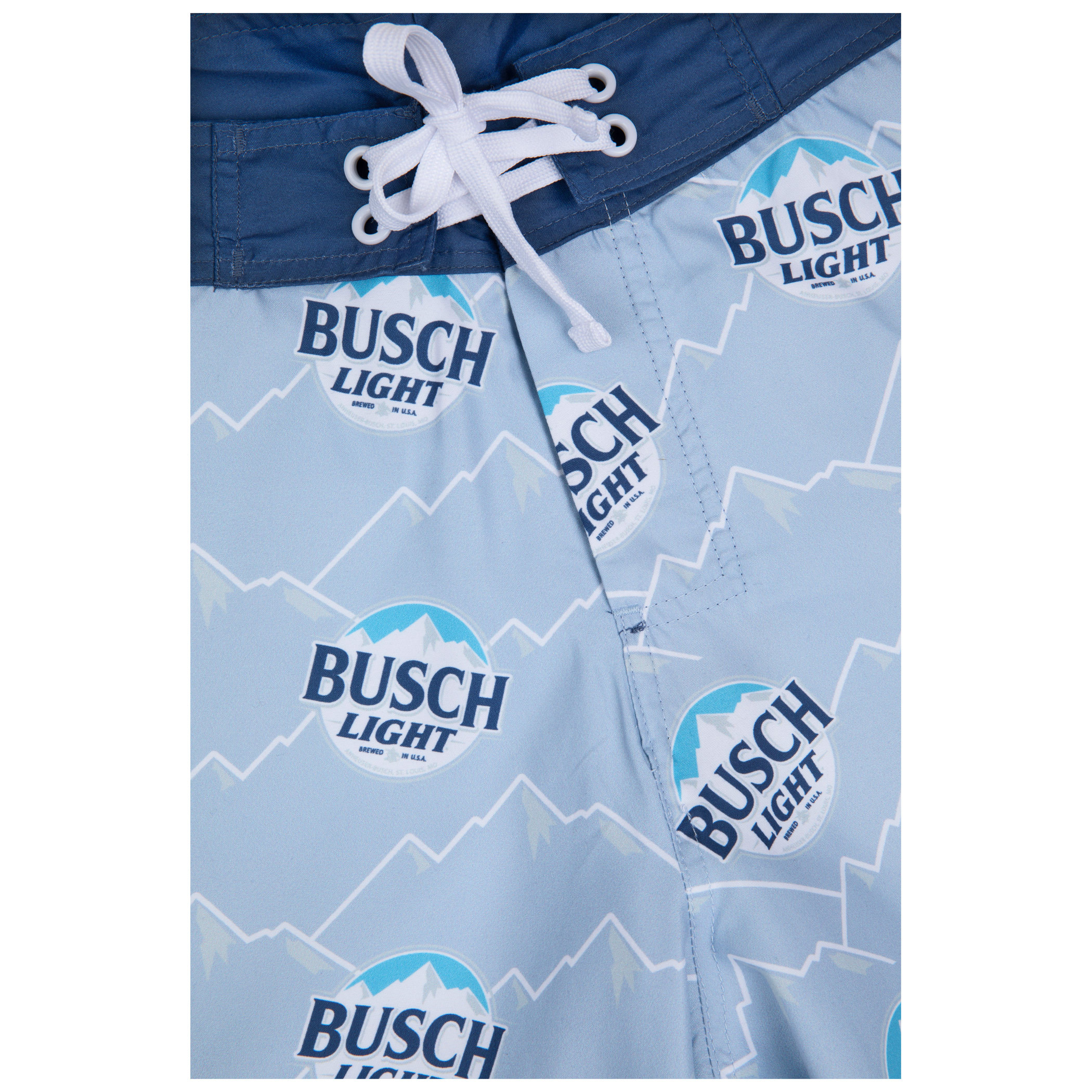 Busch Light Logo & Mountain Range All Over Print Board Shorts | Brew ...