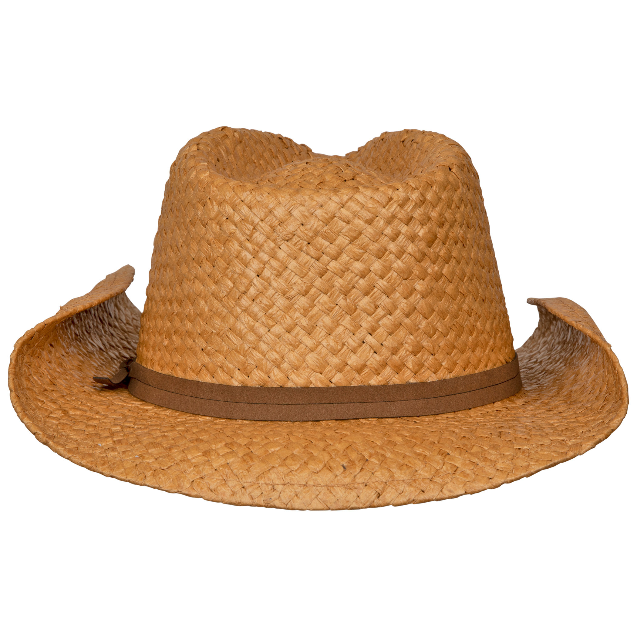 Natural Light Naturdays Straw Cowboy Hat With Brown Band | Brew-Shirts.com