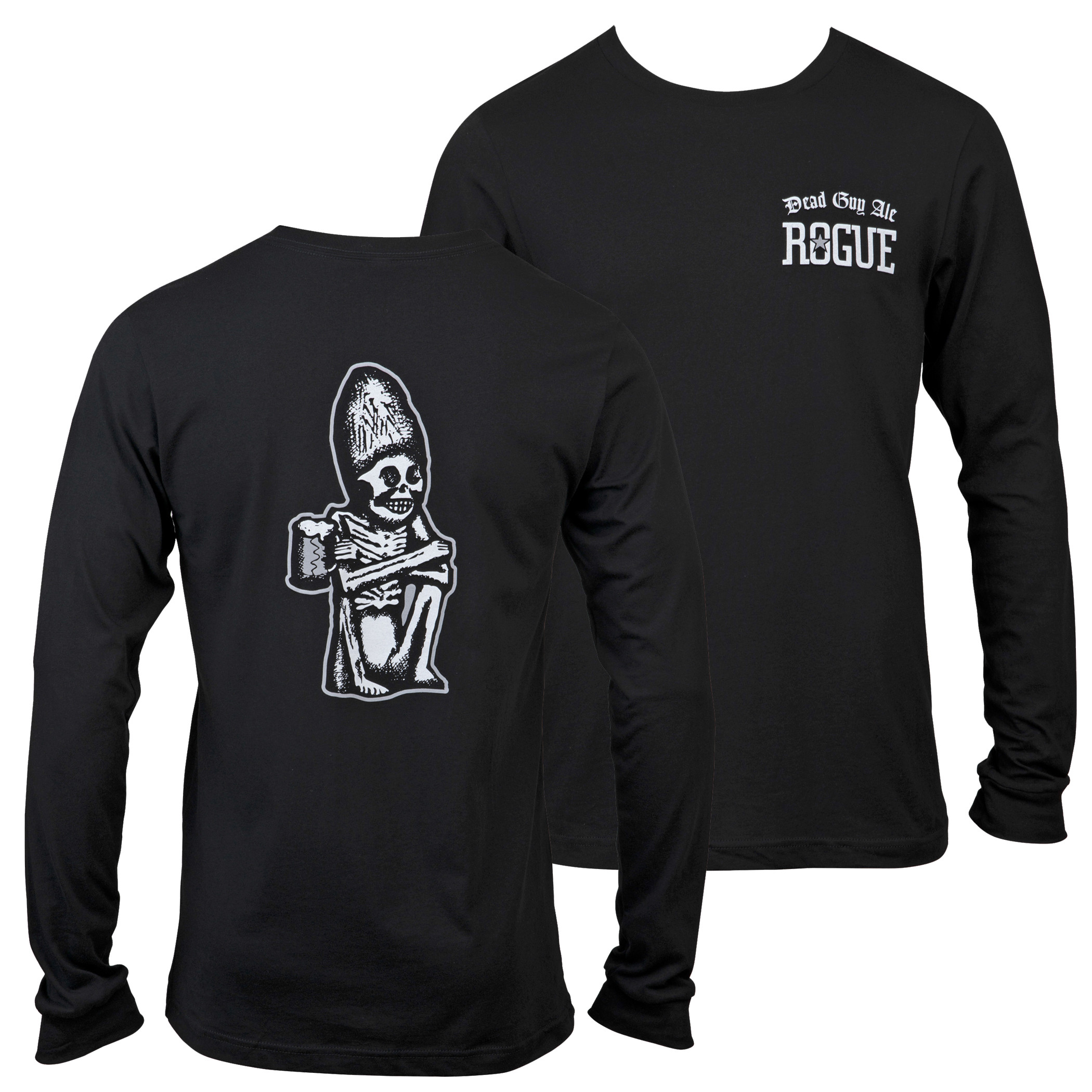 Dead Guy Classic Logo Front and Back Print Long Sleeve Shirt | Brew ...