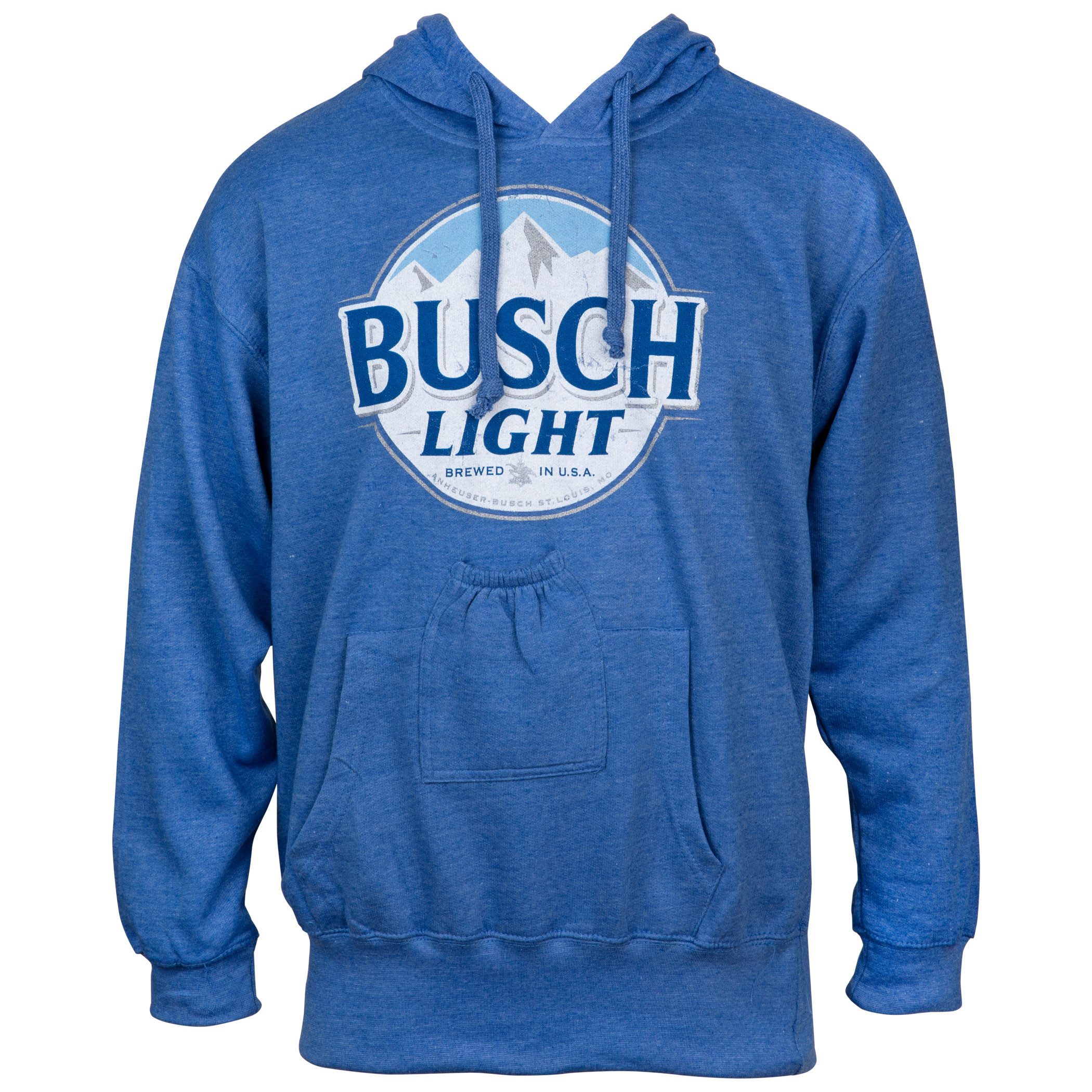 Busch Light Blue Beer Pouch Hoodie | Brew-Shirts.com