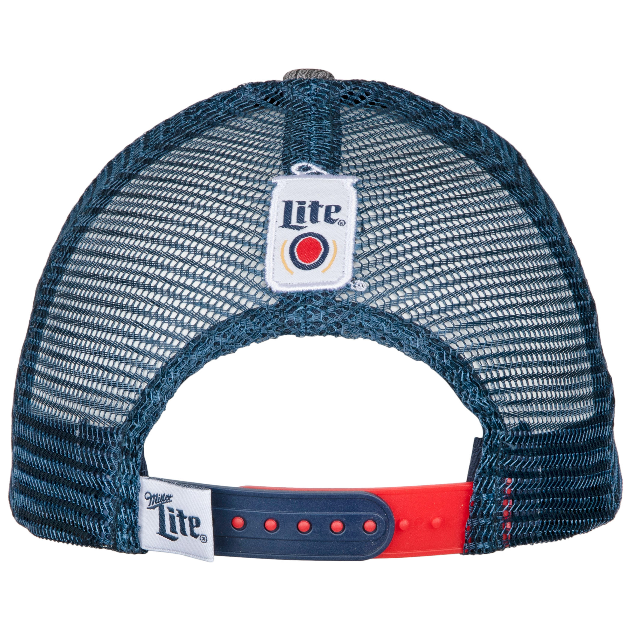 Miller Lite Patriotic Beer Can Trucker Snapback Hat | Brew-Shirts.com