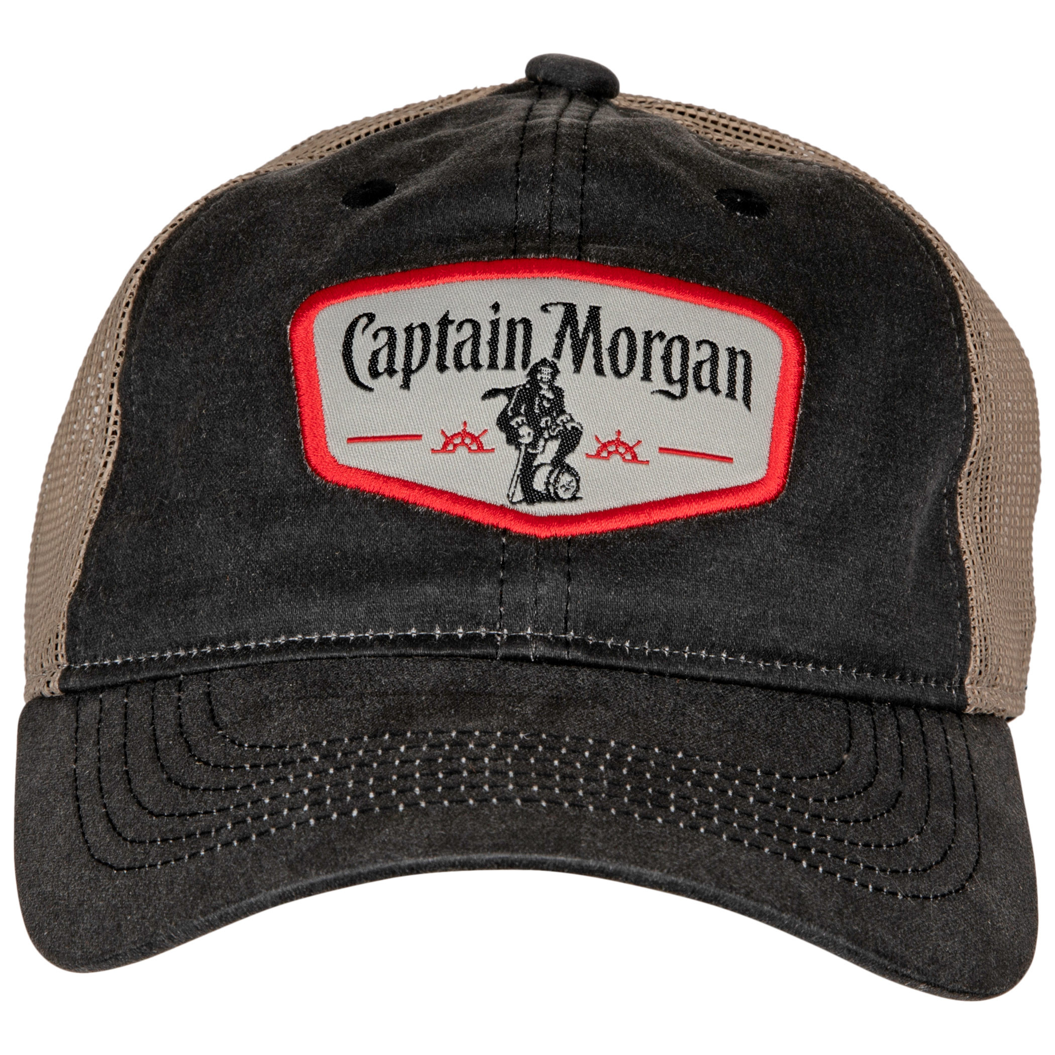 Captain Morgan Logo Embroidered Patch Adjustable Hat | Brew-Shirts.com