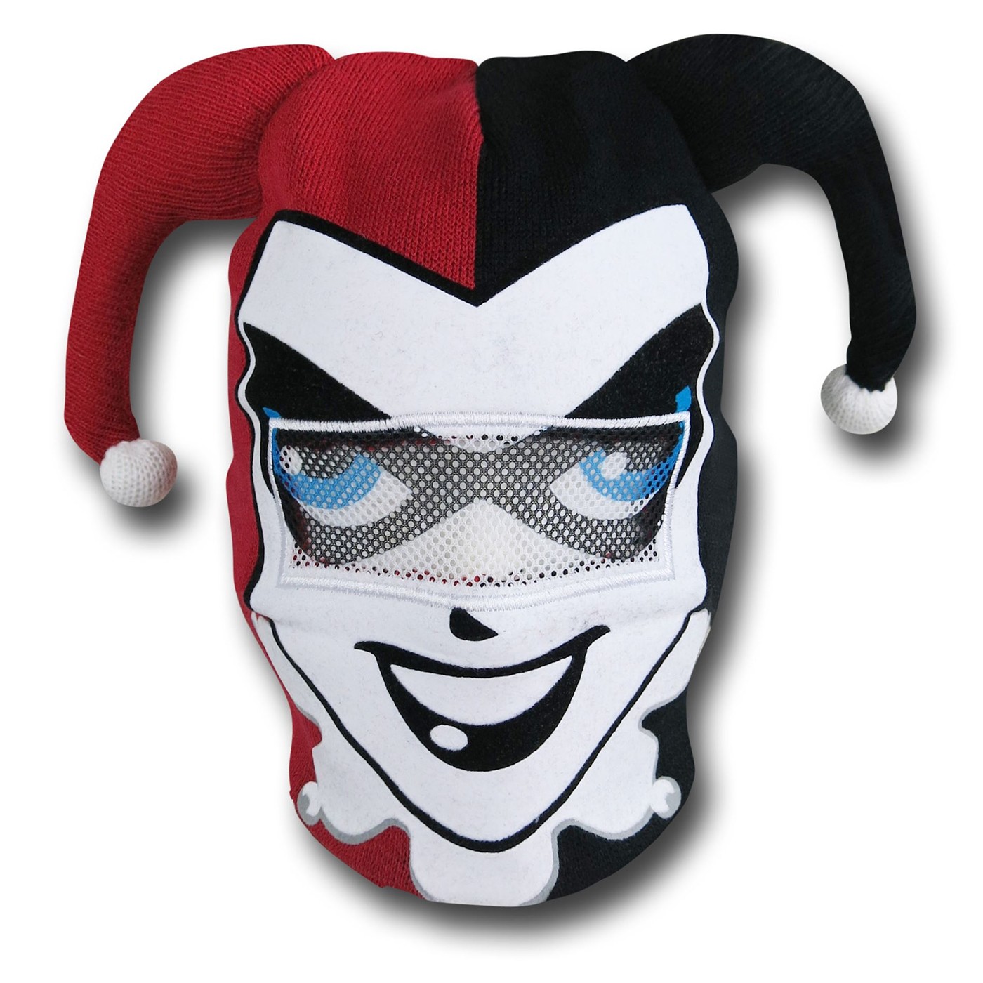 Harley Quinn Cuff Flock Mask Beanie