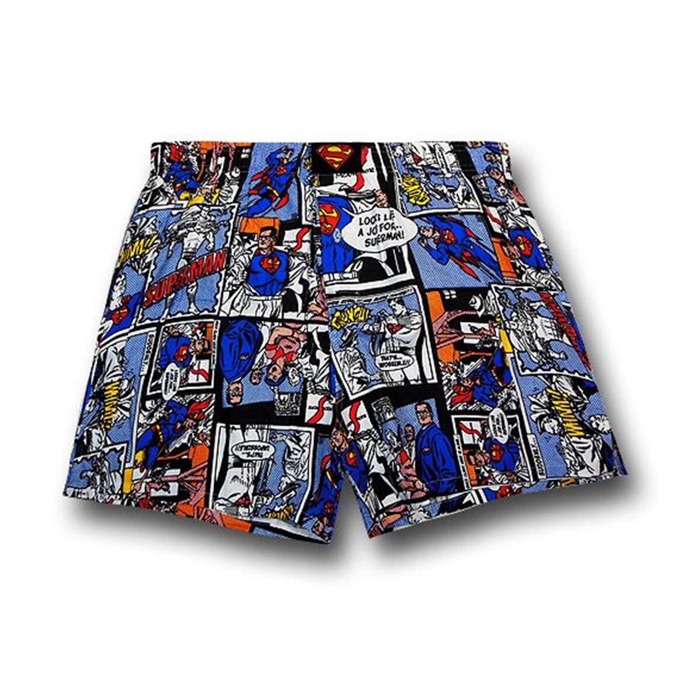 Superman Big Comic Panel Boxers