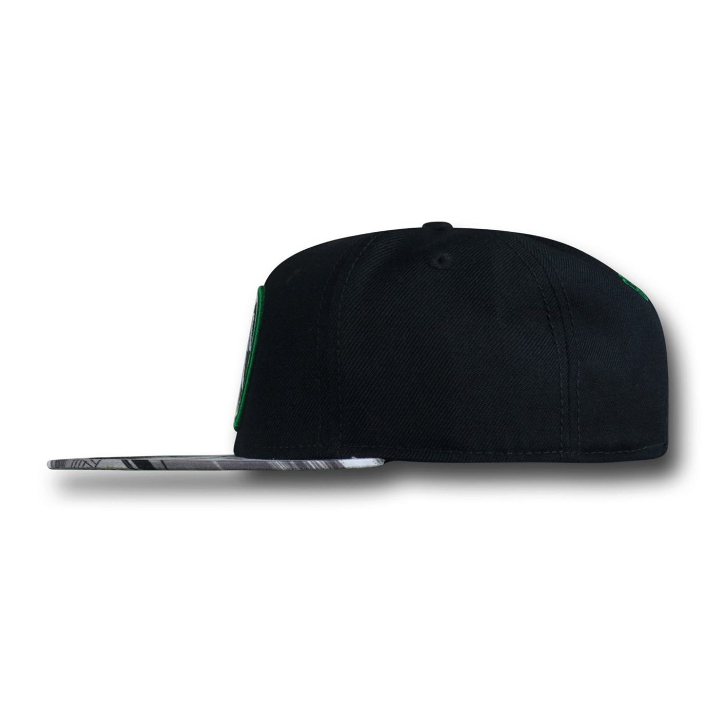 Green Arrow Sublimated Bill Snapback Cap