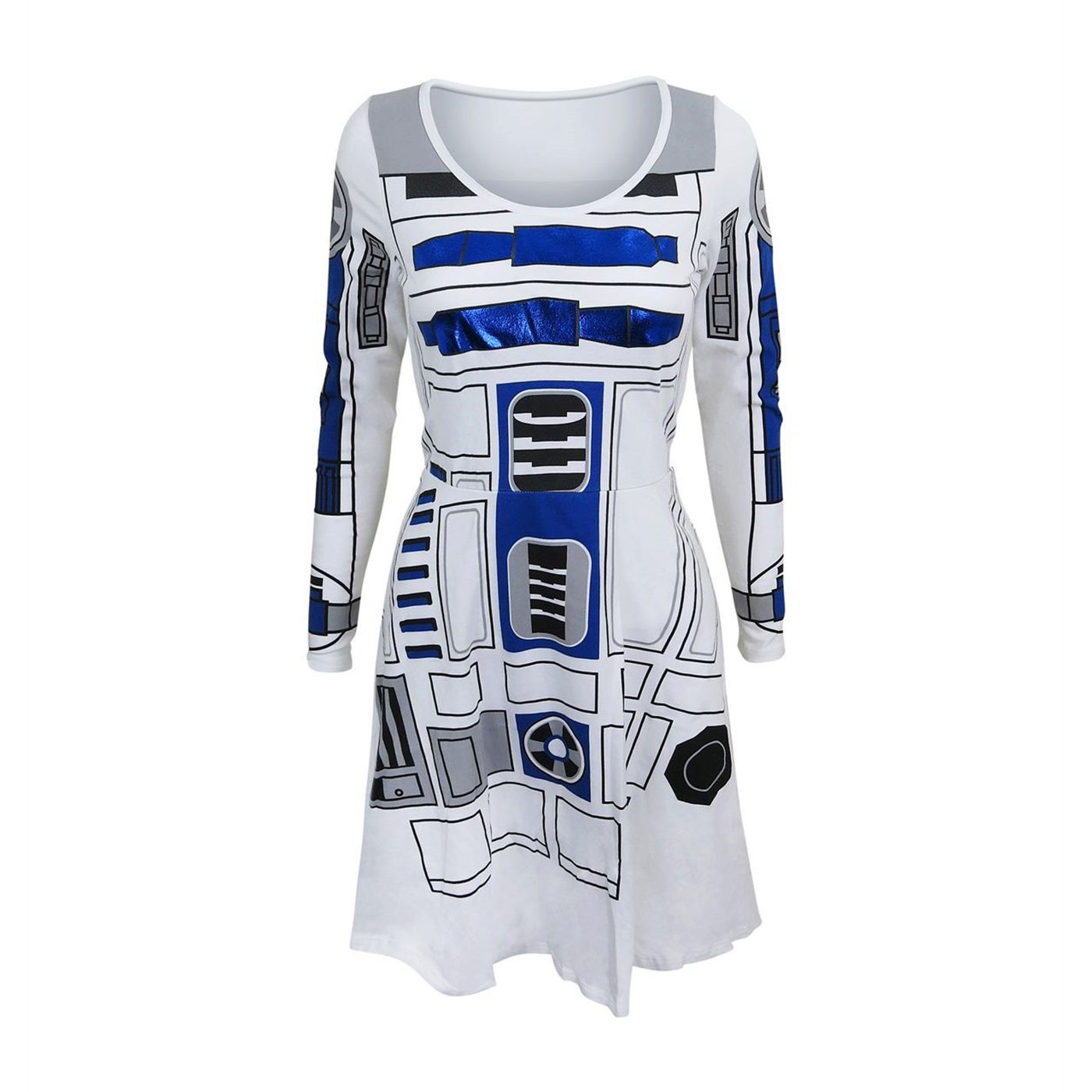 Star Wars R2D2 Long Sleeve Women's Skater Dress