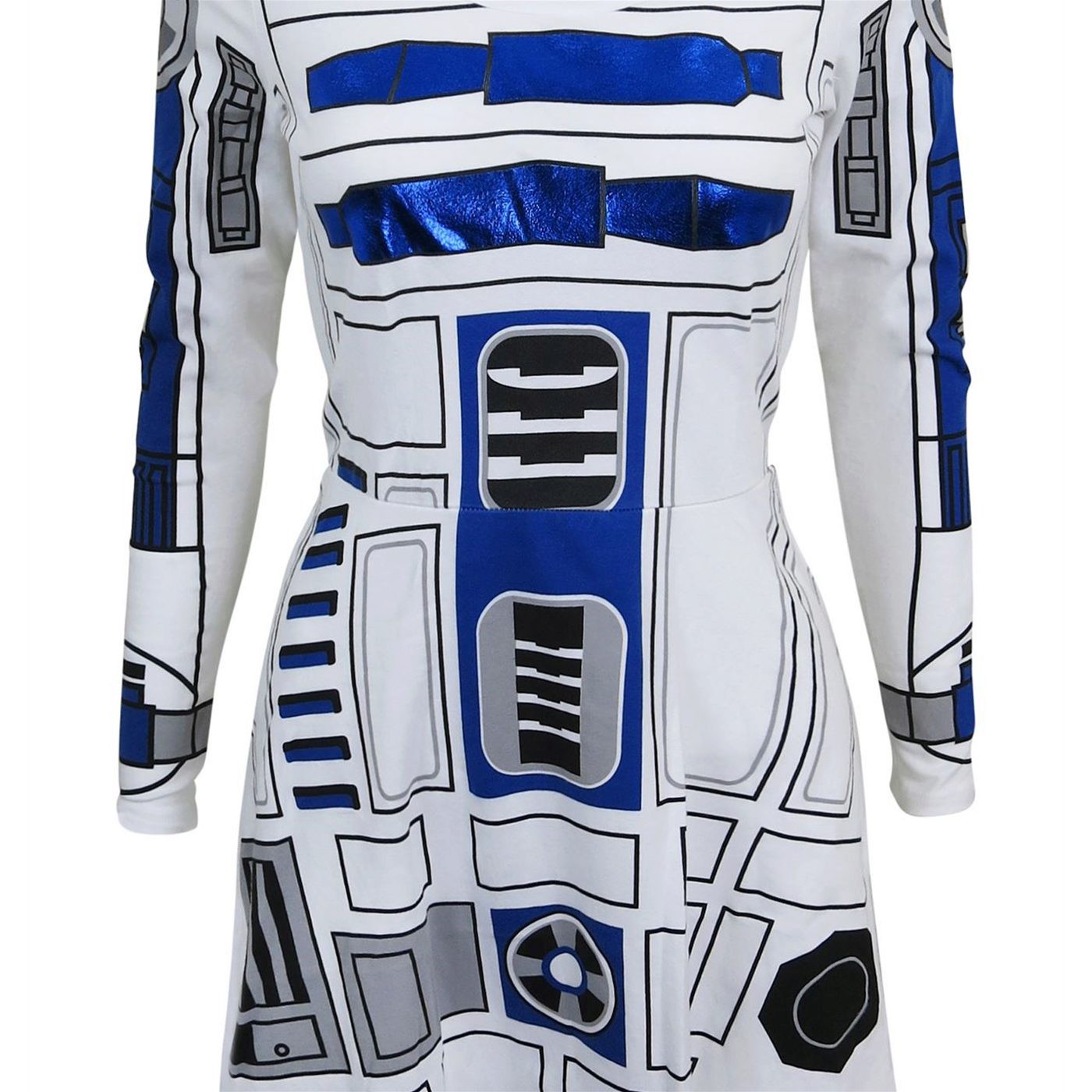 Star Wars R2D2 Long Sleeve Women's Skater Dress