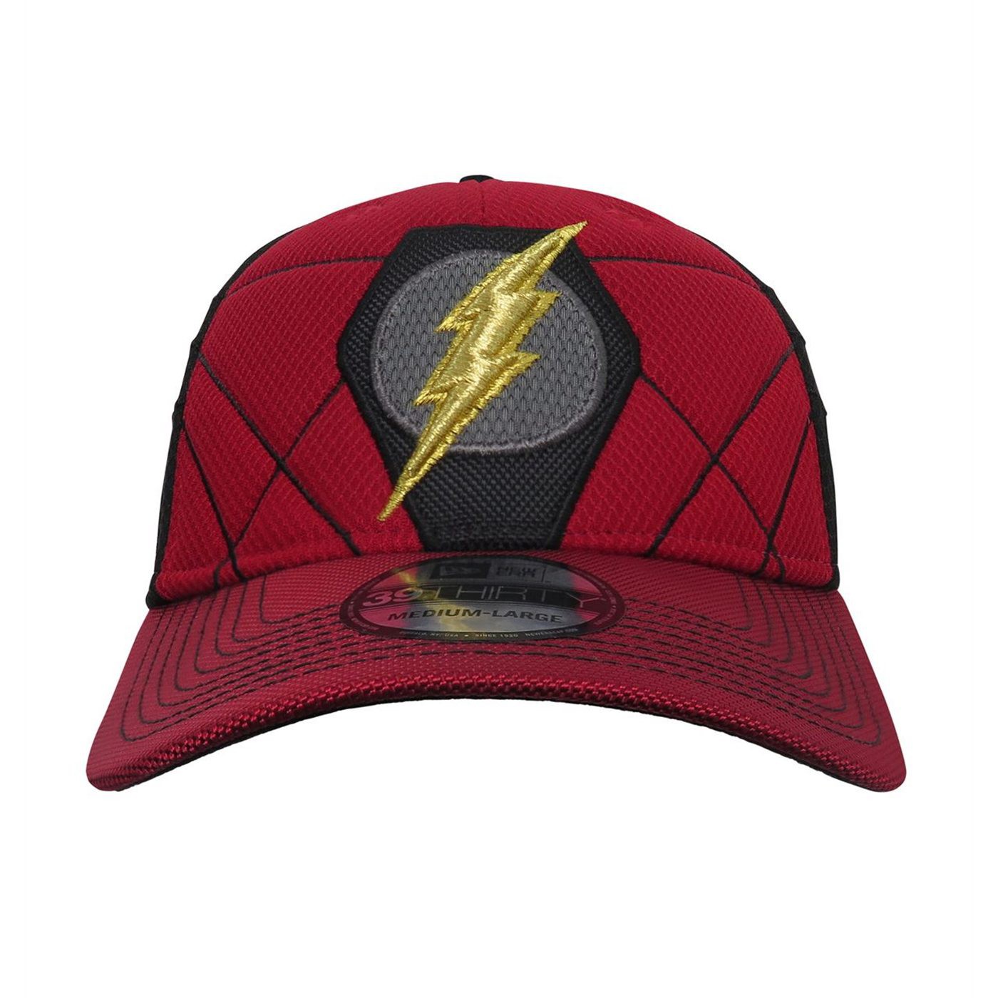 Flash Symbol Justice League Armor 39Thirty Fitted Hat