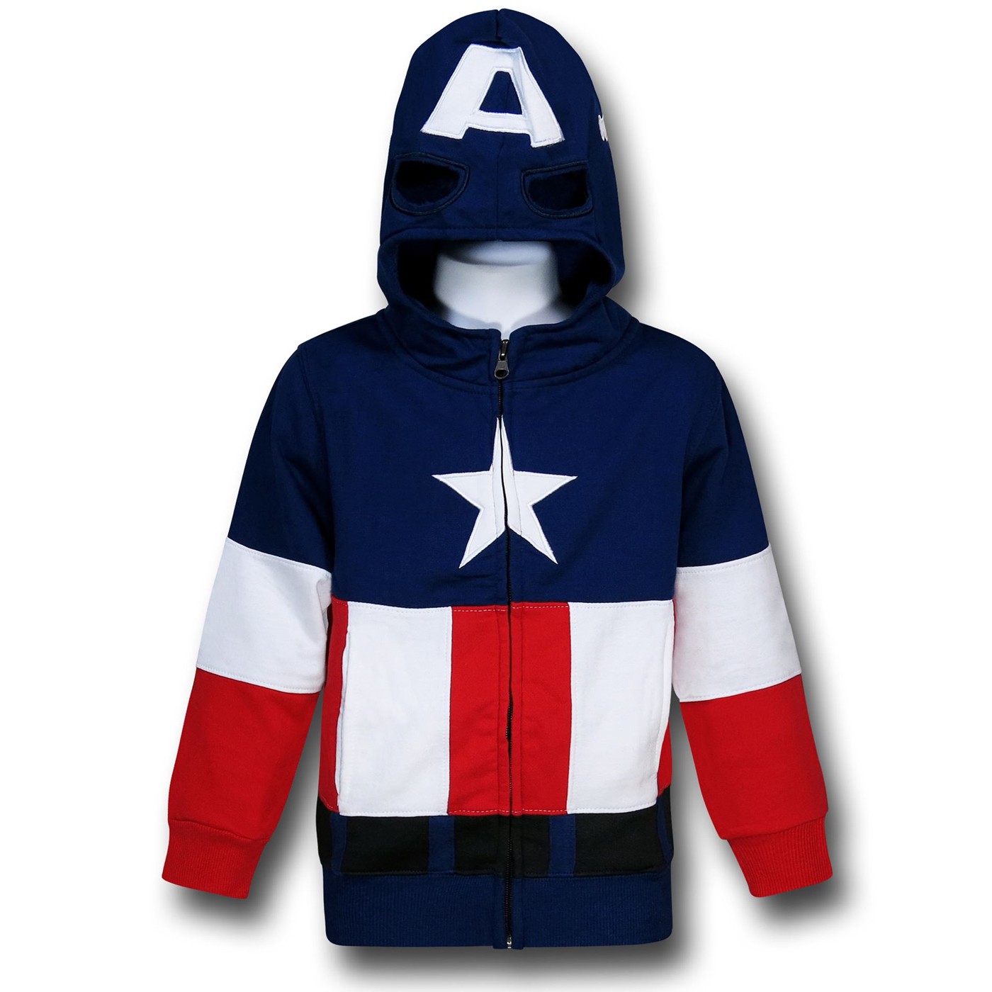 Captain America Kids Masked Costume Hoodie