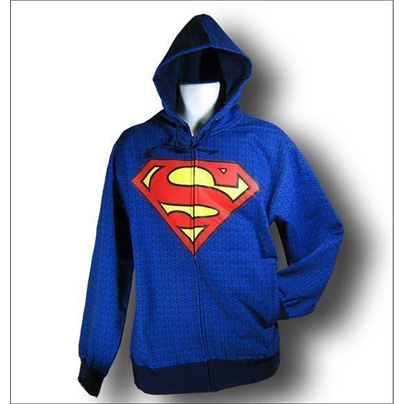 Superman Mini Shields Zip Up Hoodie