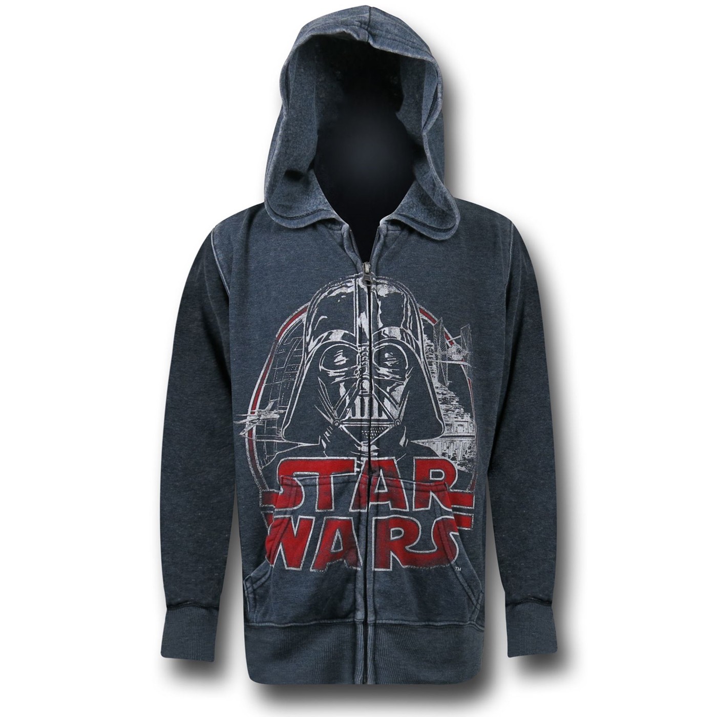 Star Wars Vader Burnout Zip Fleece Kids Hoodie