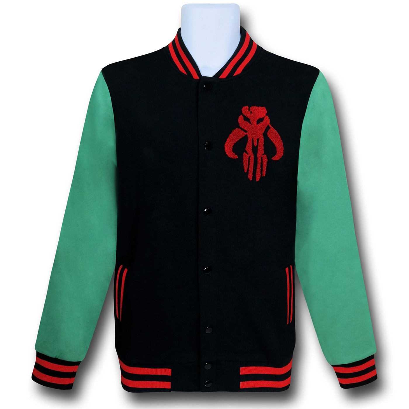 Star Wars Boba Fett Green & Black Varsity Jacket
