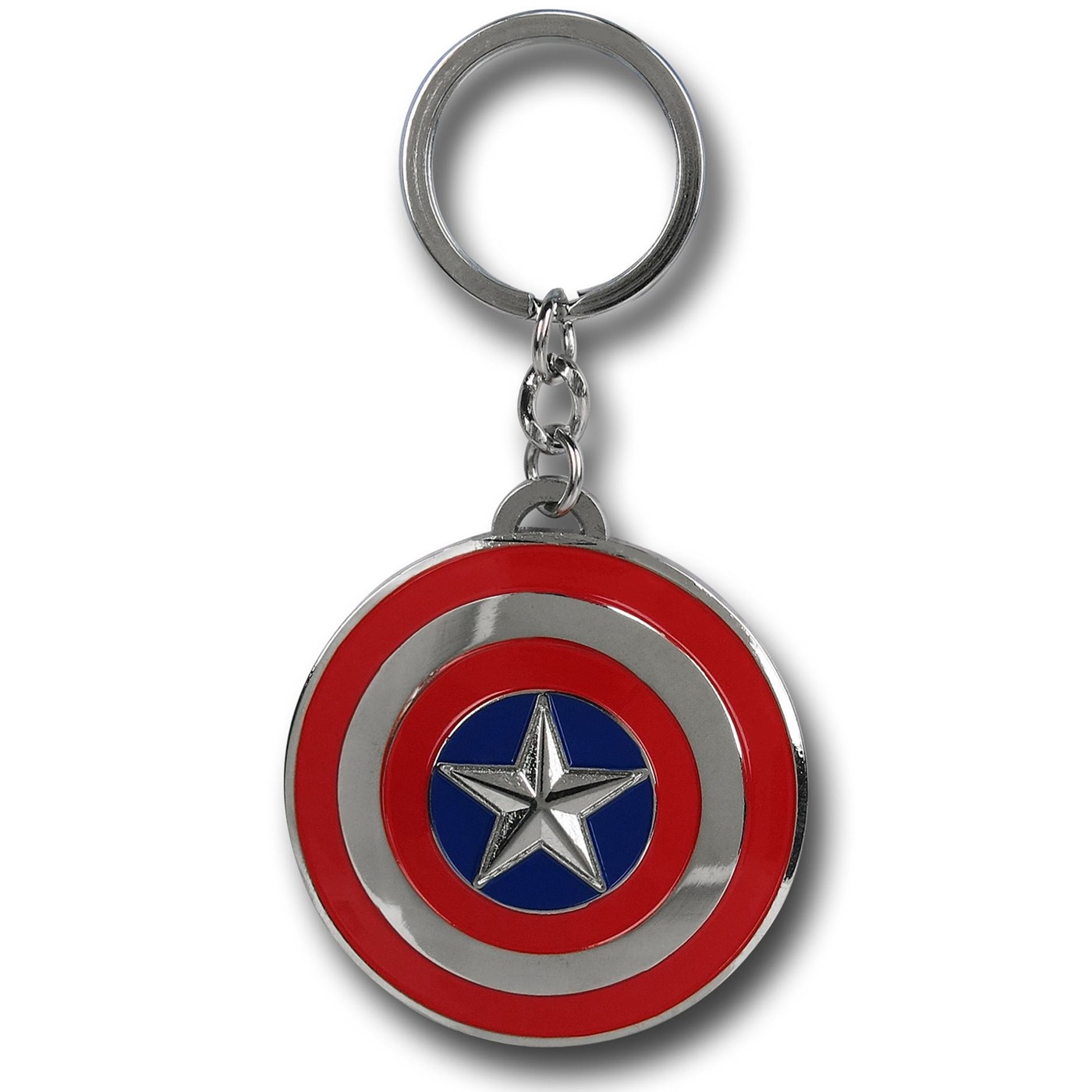 Captain America Metal Shield Keychain