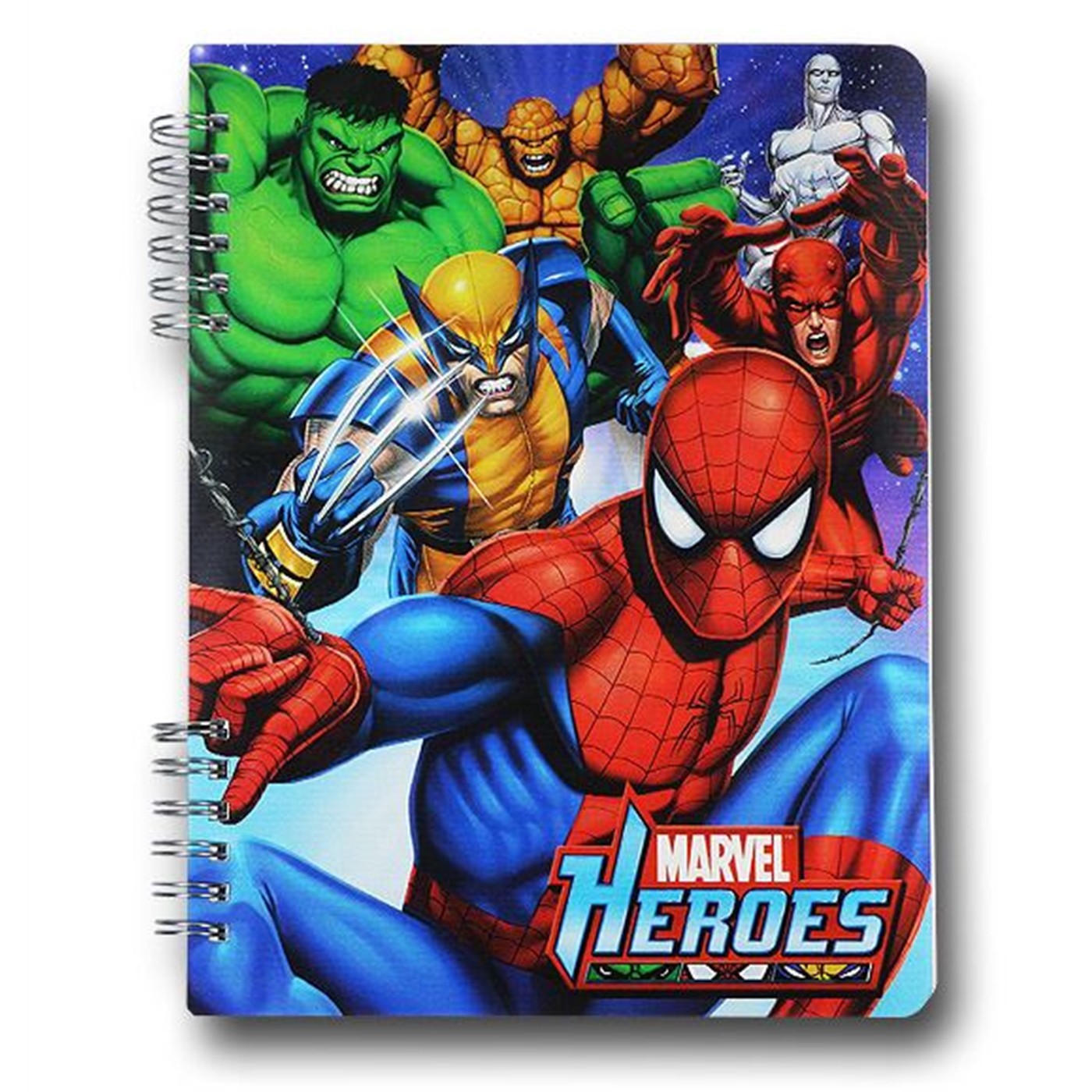 Marvel 6' x 8' Lenticular Spiral Notebook