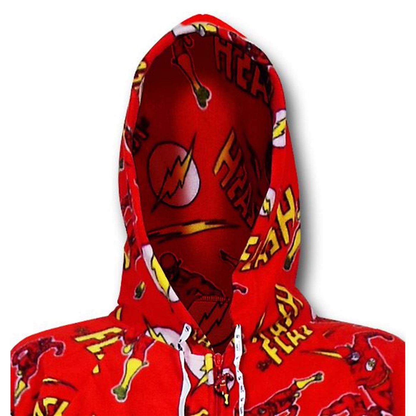Flash Logo & Symbol Footed Hooded Pajamas