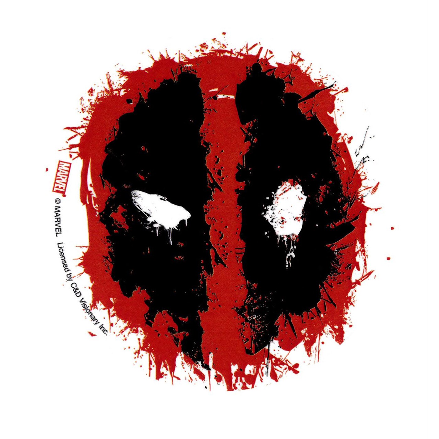 Deadpool Splatter Face Sticker