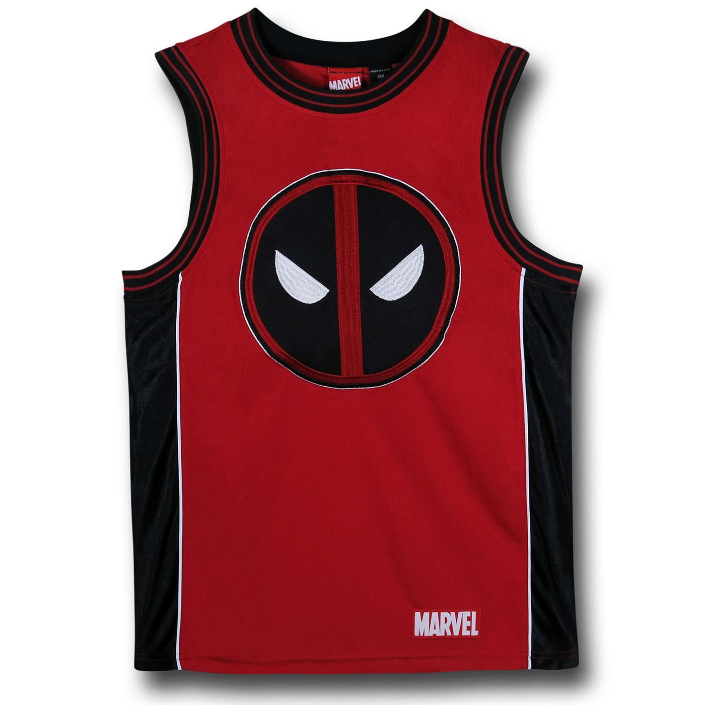 Deadpool Embroidered Basketball Jersey