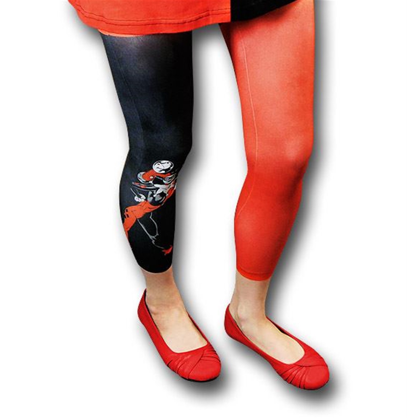 Harley Quinn Pattern Juniors Footless Tights