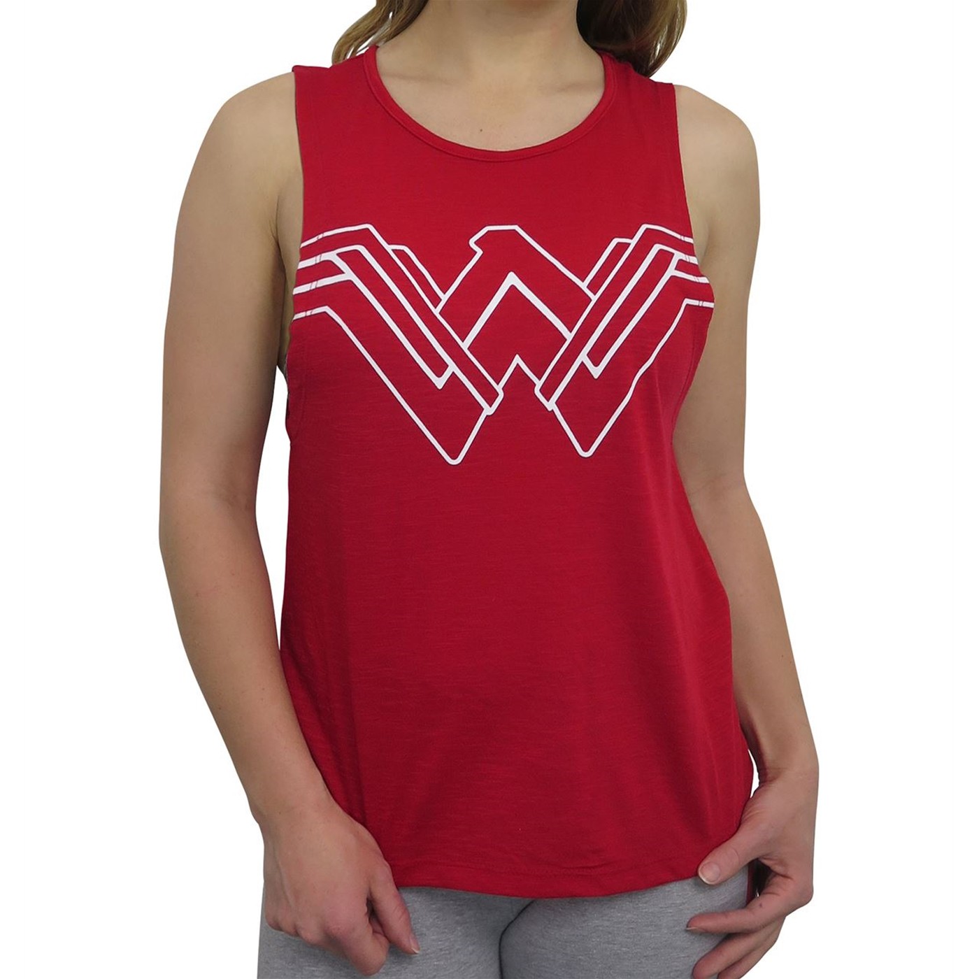 Wonder Woman Movie Logo Women's Dash Back Tank Top