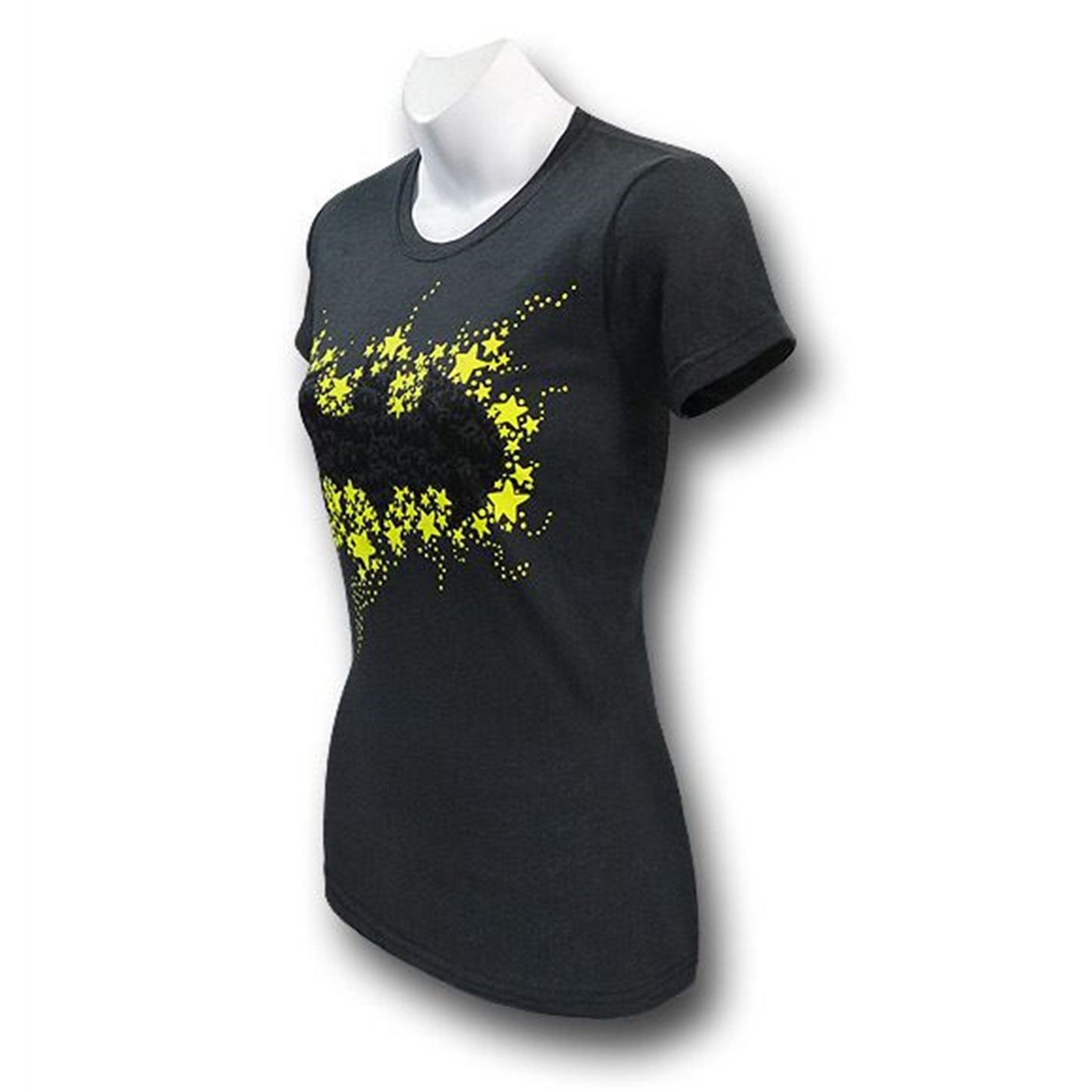 Batman Bats & Stars Symbol Jr Womens T-Shirt