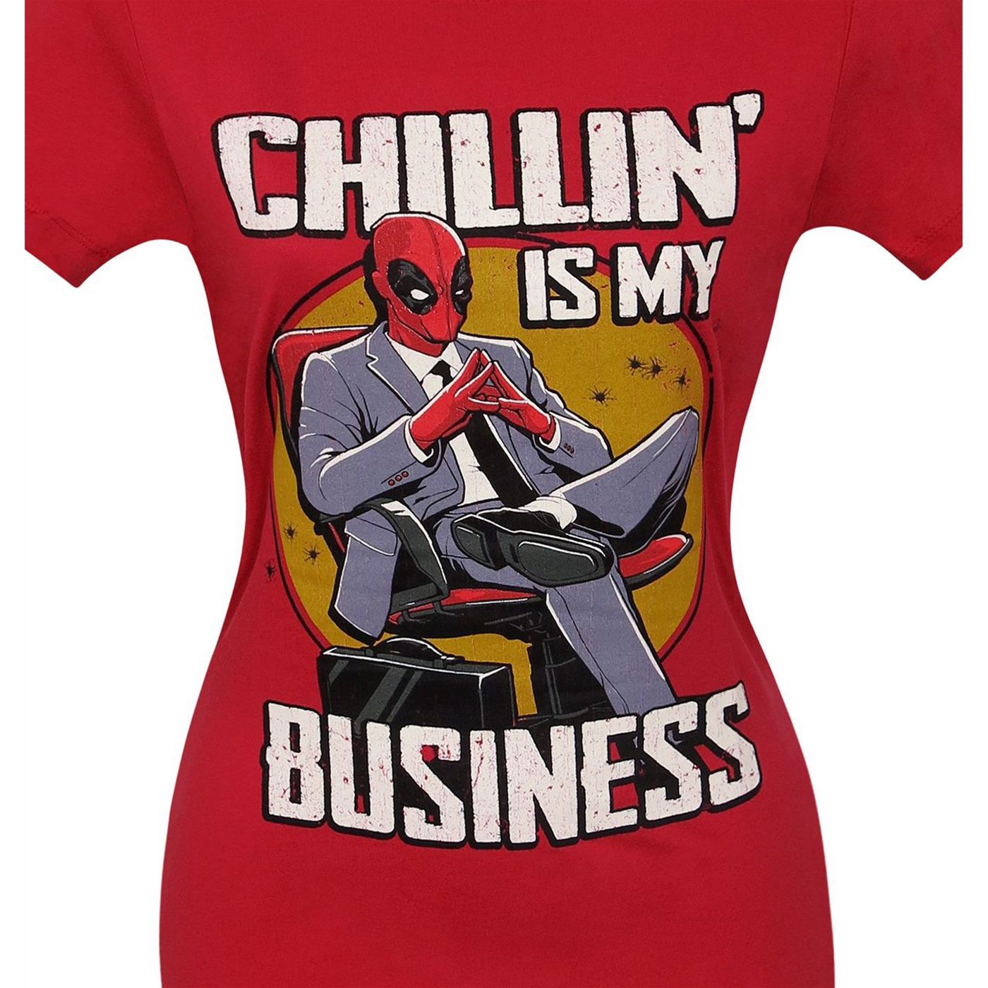 Deadpool Chillin' Business Women's T-Shirt