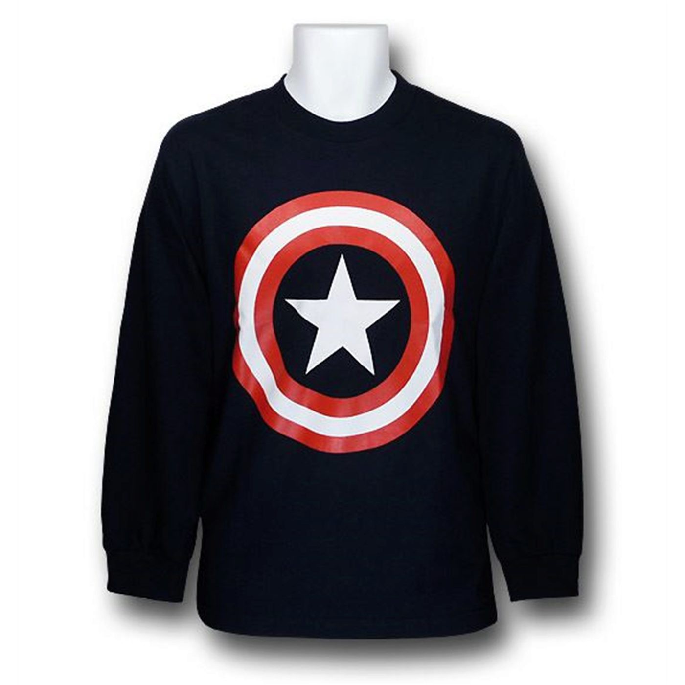 Captain America Symbol Long Sleeve Shirt