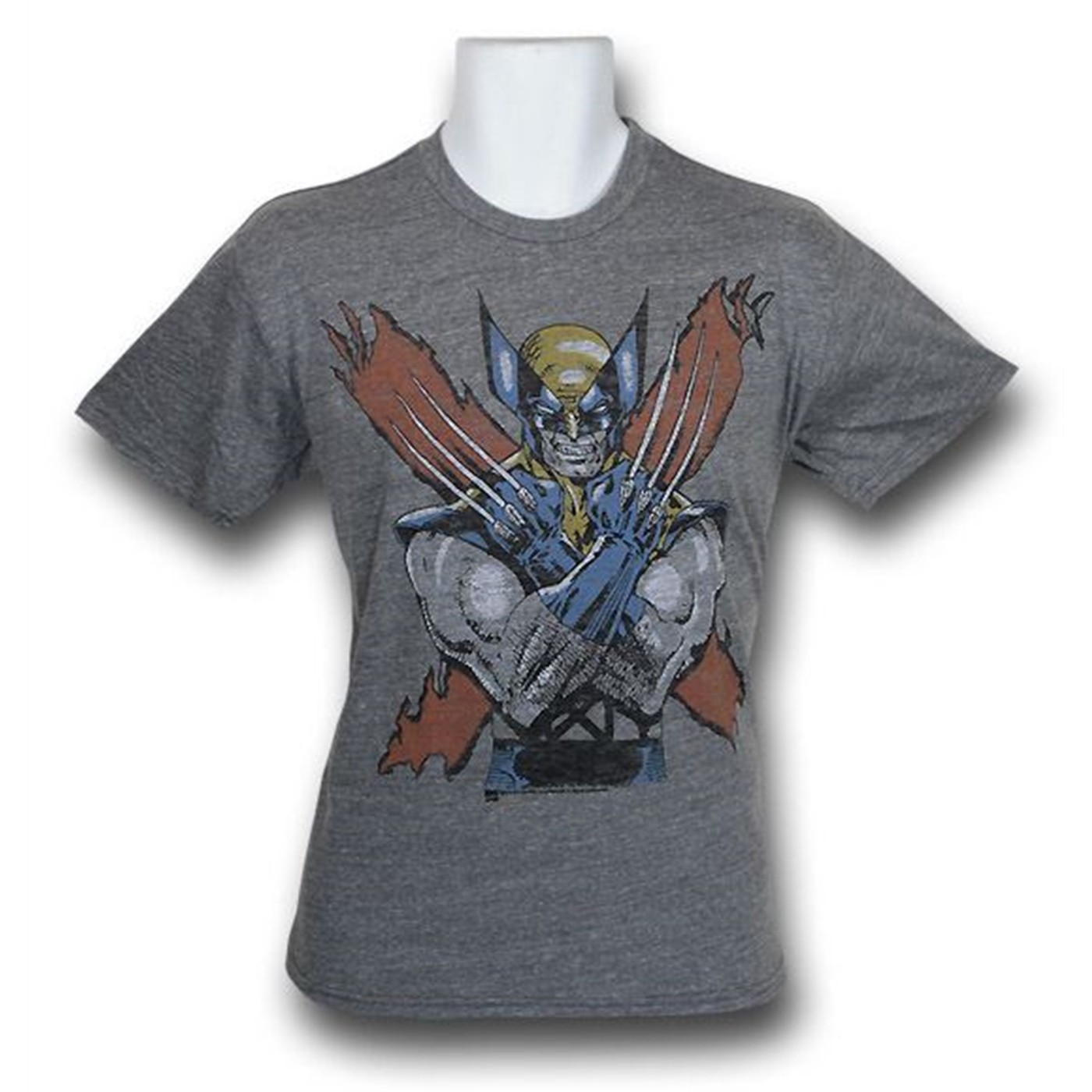 Wolverine Cross Claws Junk Food Heather T-Shirt