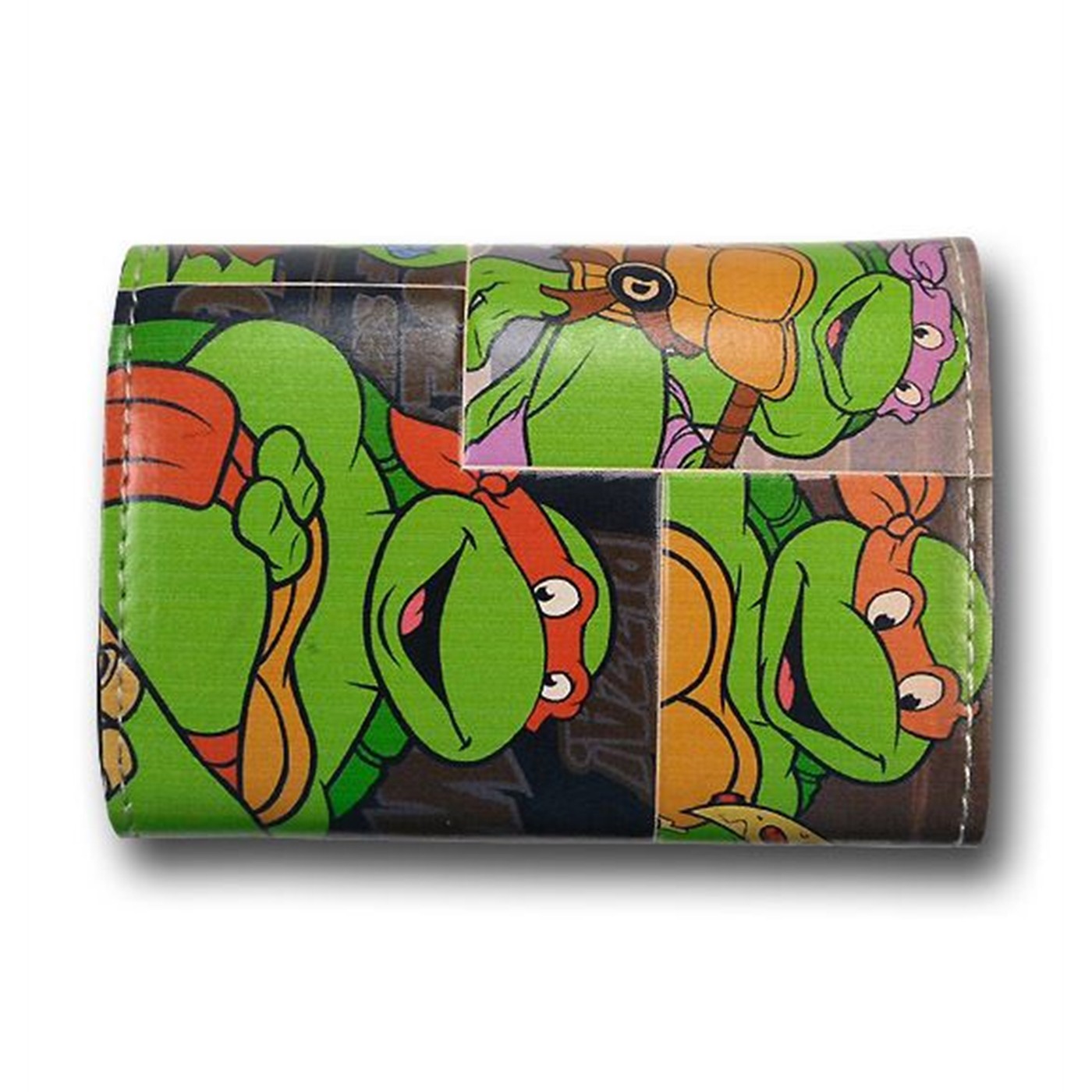 TMNT Panel Art Leather Wallet with Chain