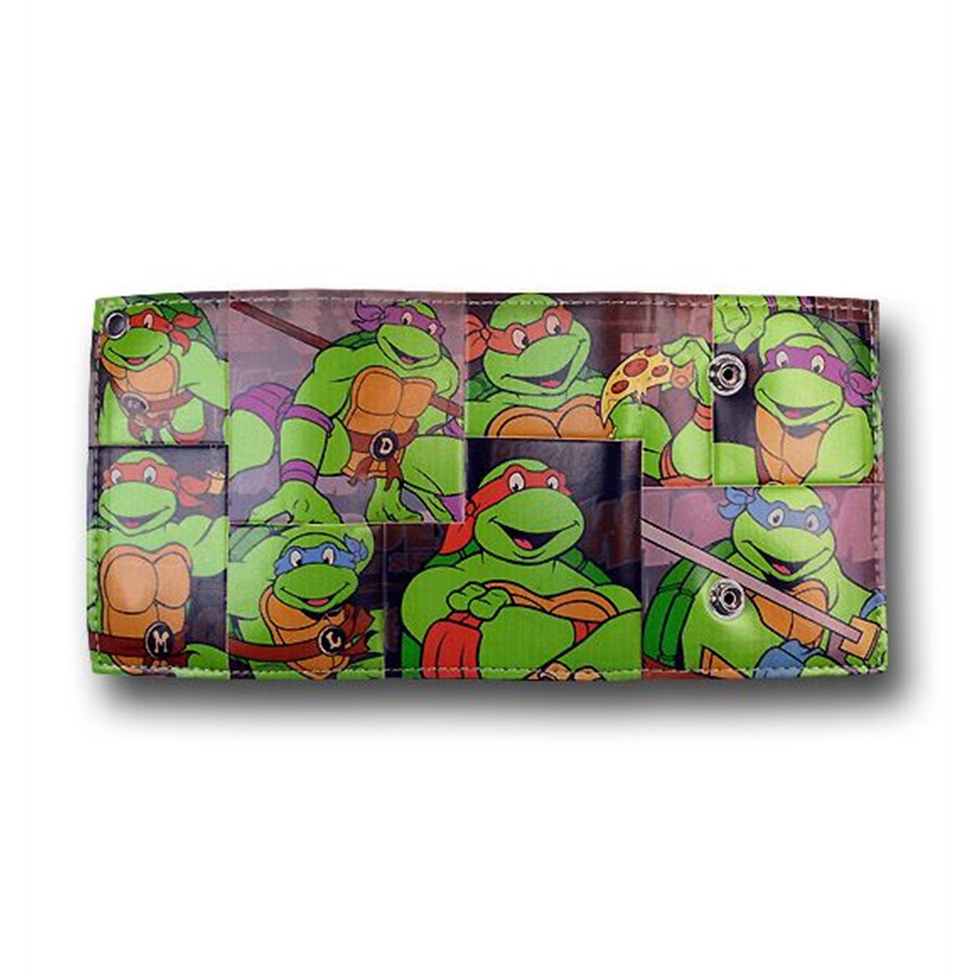 TMNT Panel Art Leather Wallet with Chain
