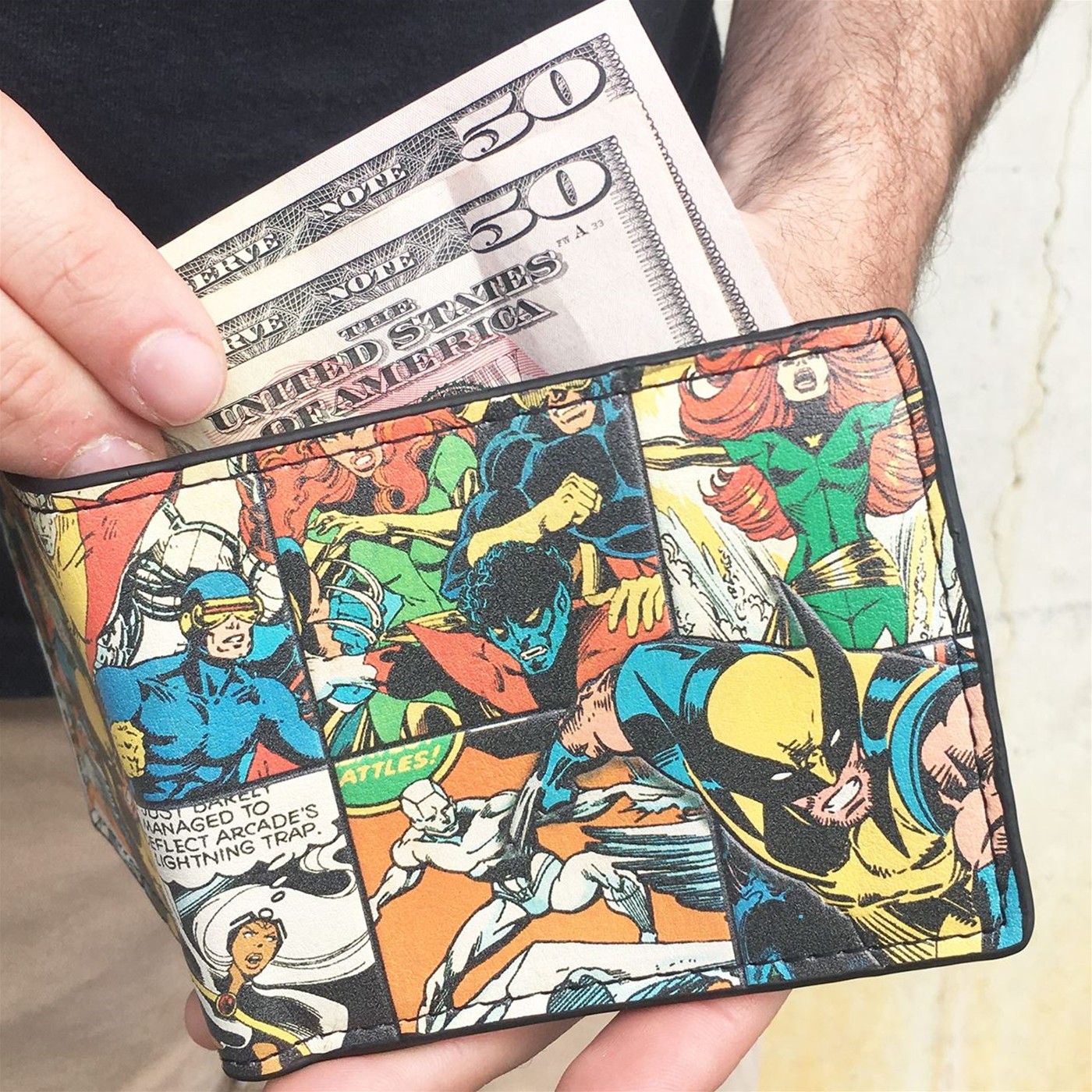 X-Men Comic Collage Bi-Fold Wallet
