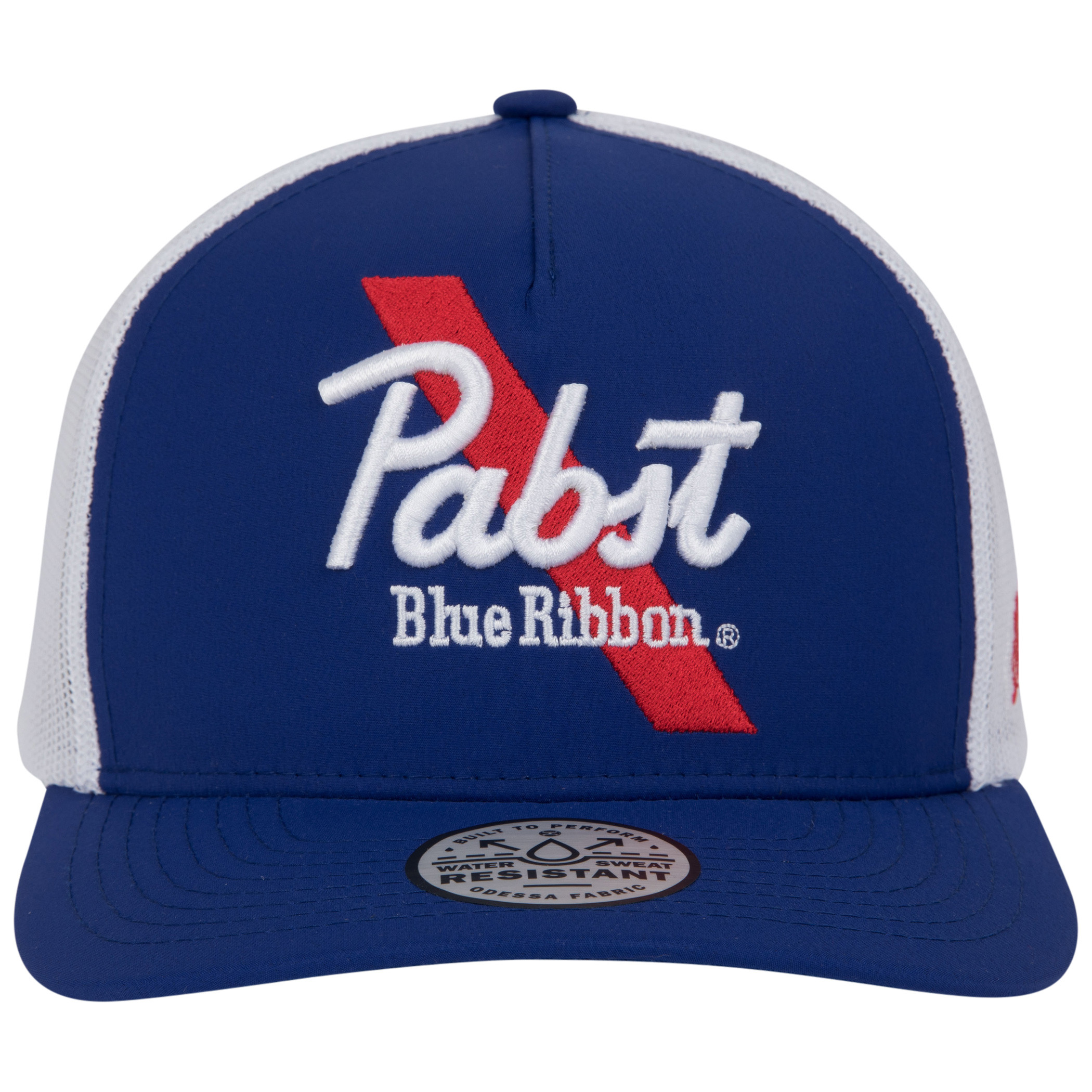 Pabst Blue Ribbon Hybrid Bill Adjustable Trucker Hat | Brew-Shirts.com