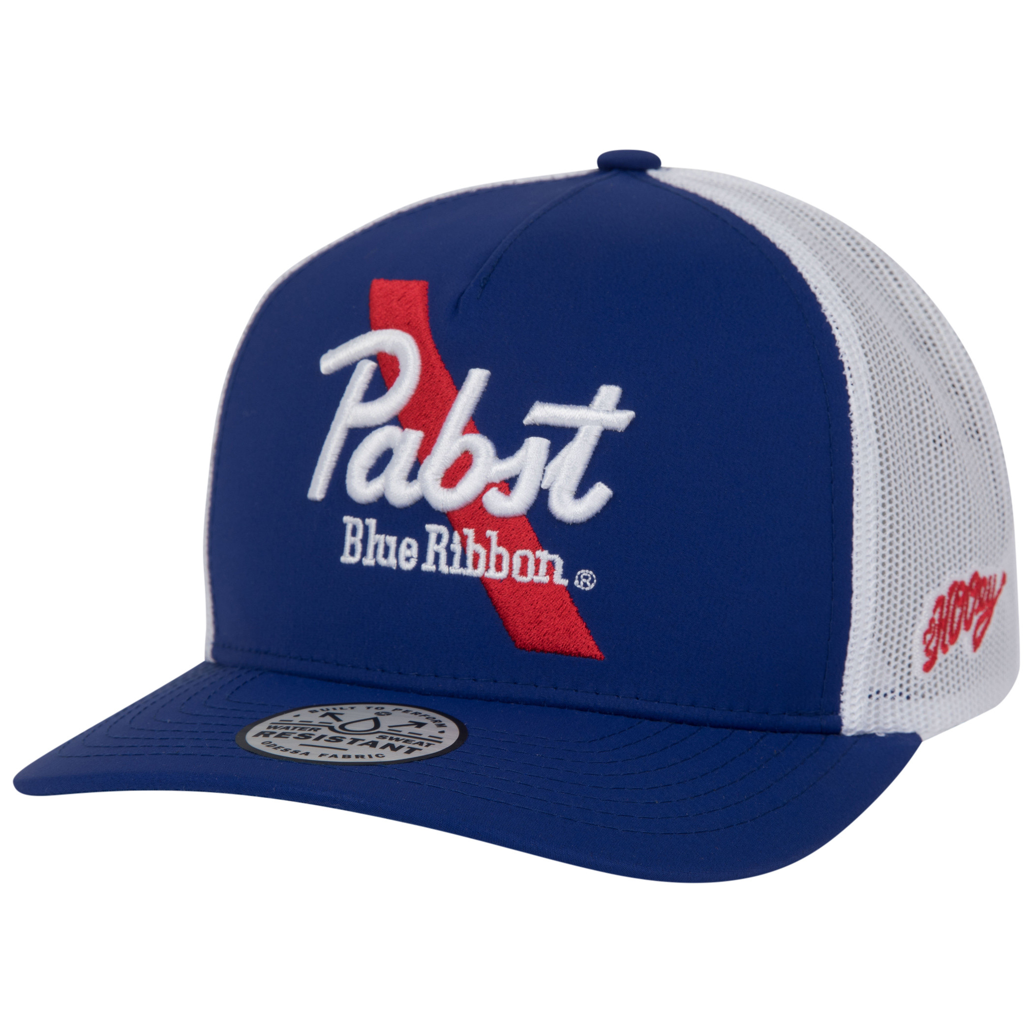 Pabst Blue Ribbon Hybrid Bill Adjustable Trucker Hat | Brew-Shirts.com