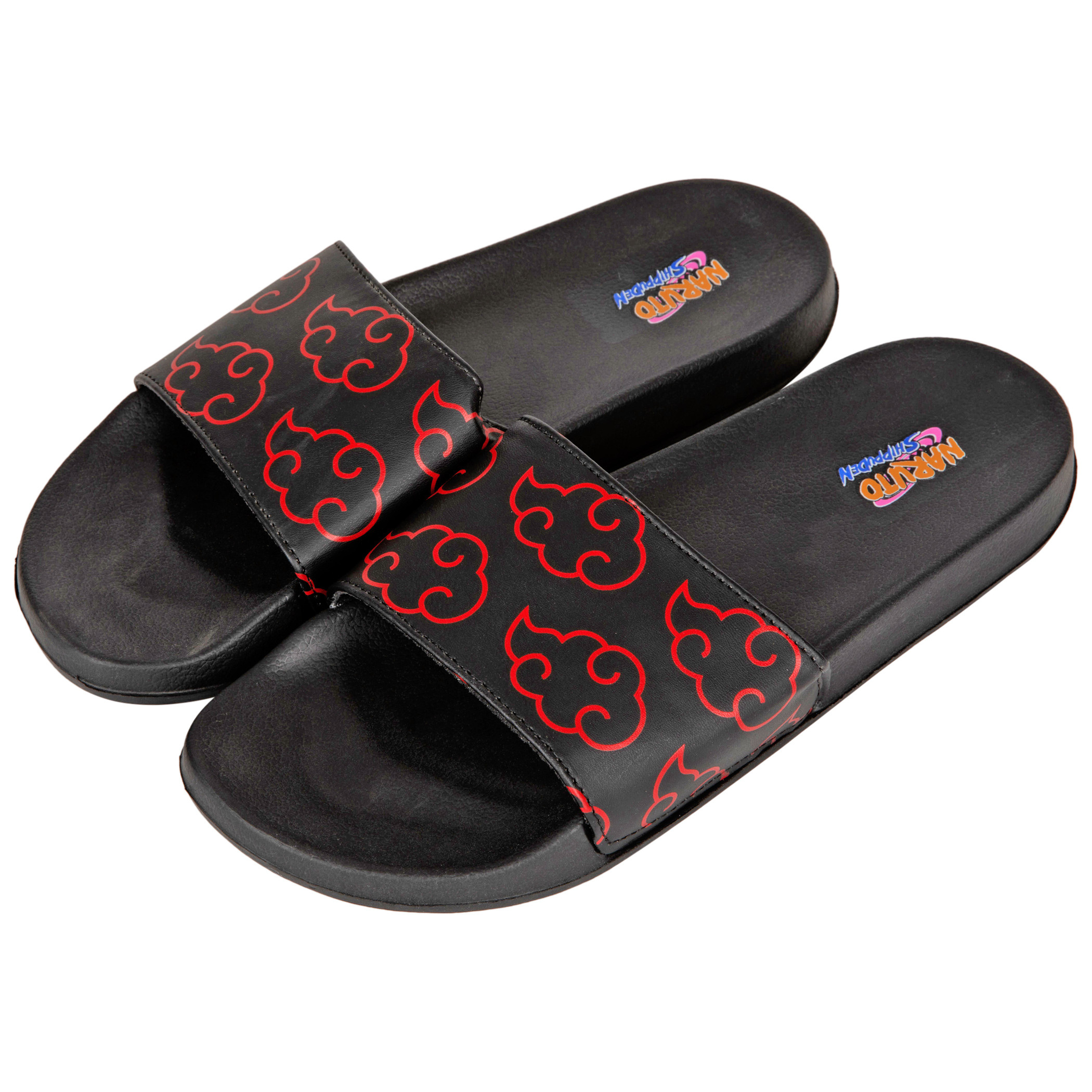 Naruto Akatsuki Soccer Slides Flip Flop Adult Sandals Black | eBay