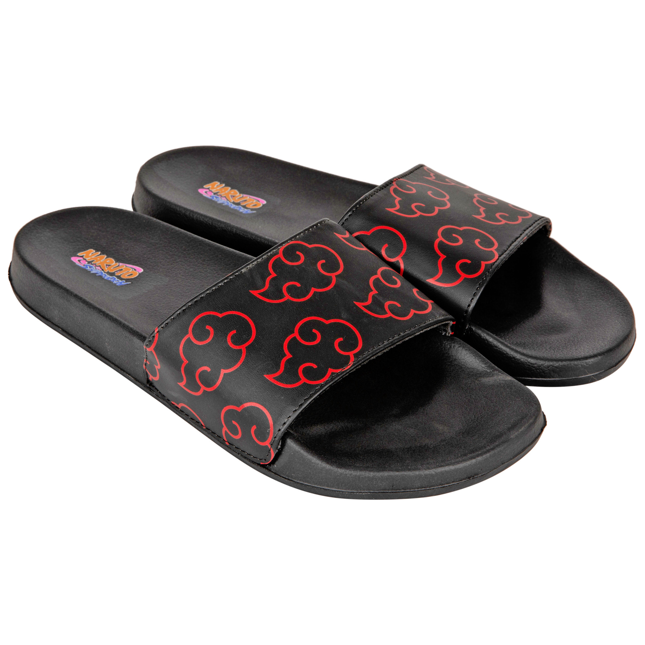Naruto Akatsuki Soccer Slides Flip Flop Adult Sandals Black | eBay