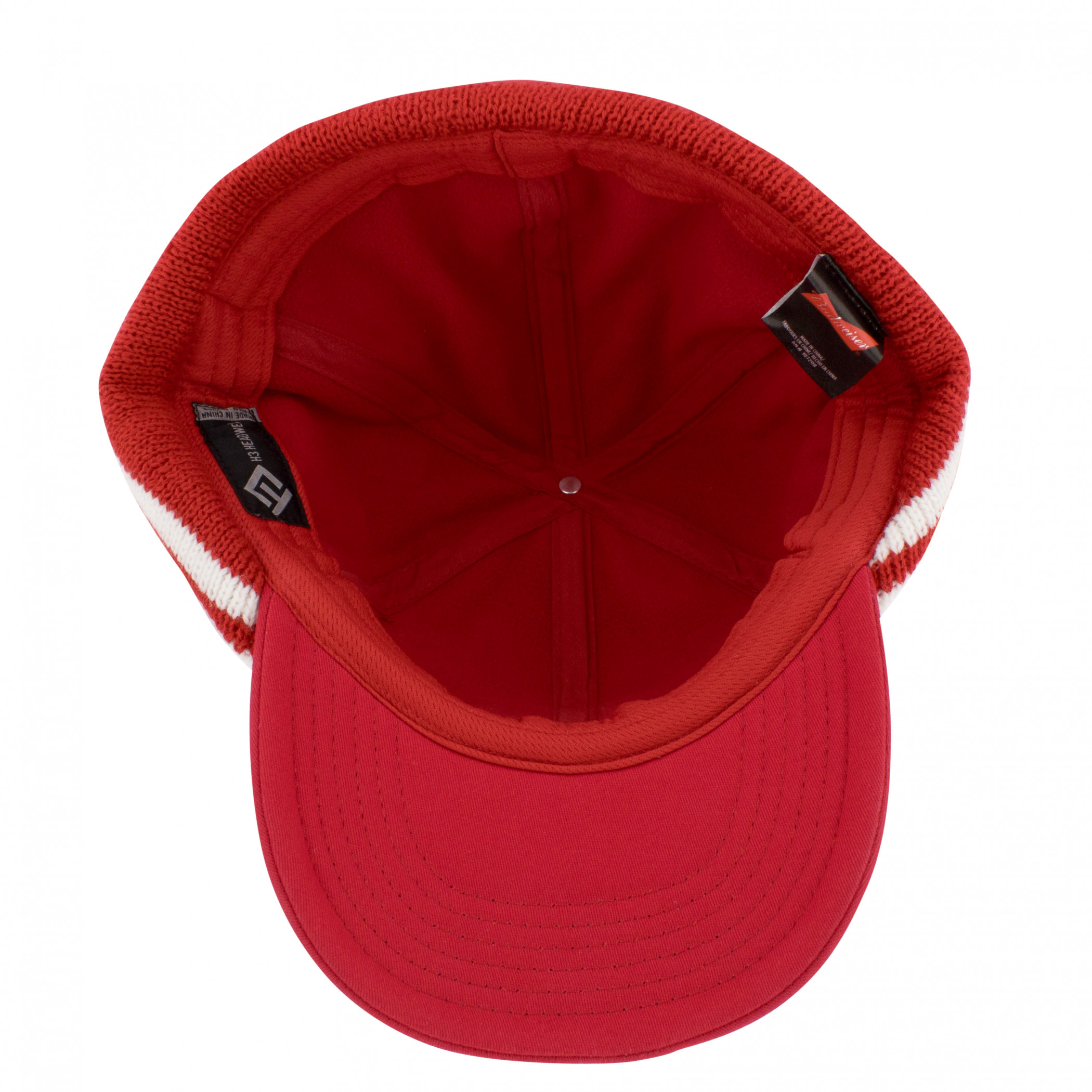 Budweiser Embroidered Bud Logo Striped Rounded Bill Hat | Brew-Shirts.com