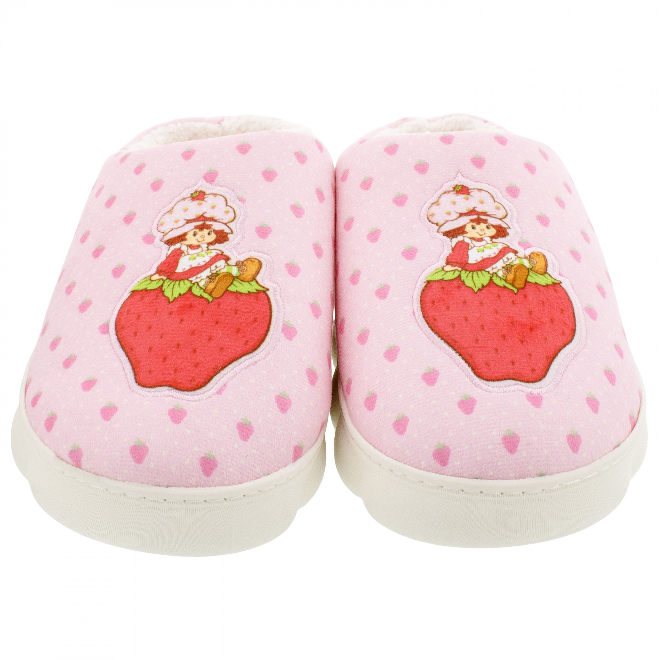 Strawberry Shortcake Embroidered Logo Clog Scuff Women's Slippers Red ...