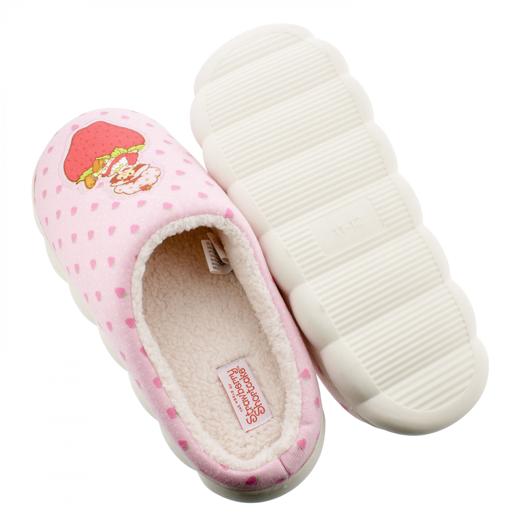 Strawberry Shortcake Embroidered Logo Clog Scuff Women's Slippers Red ...