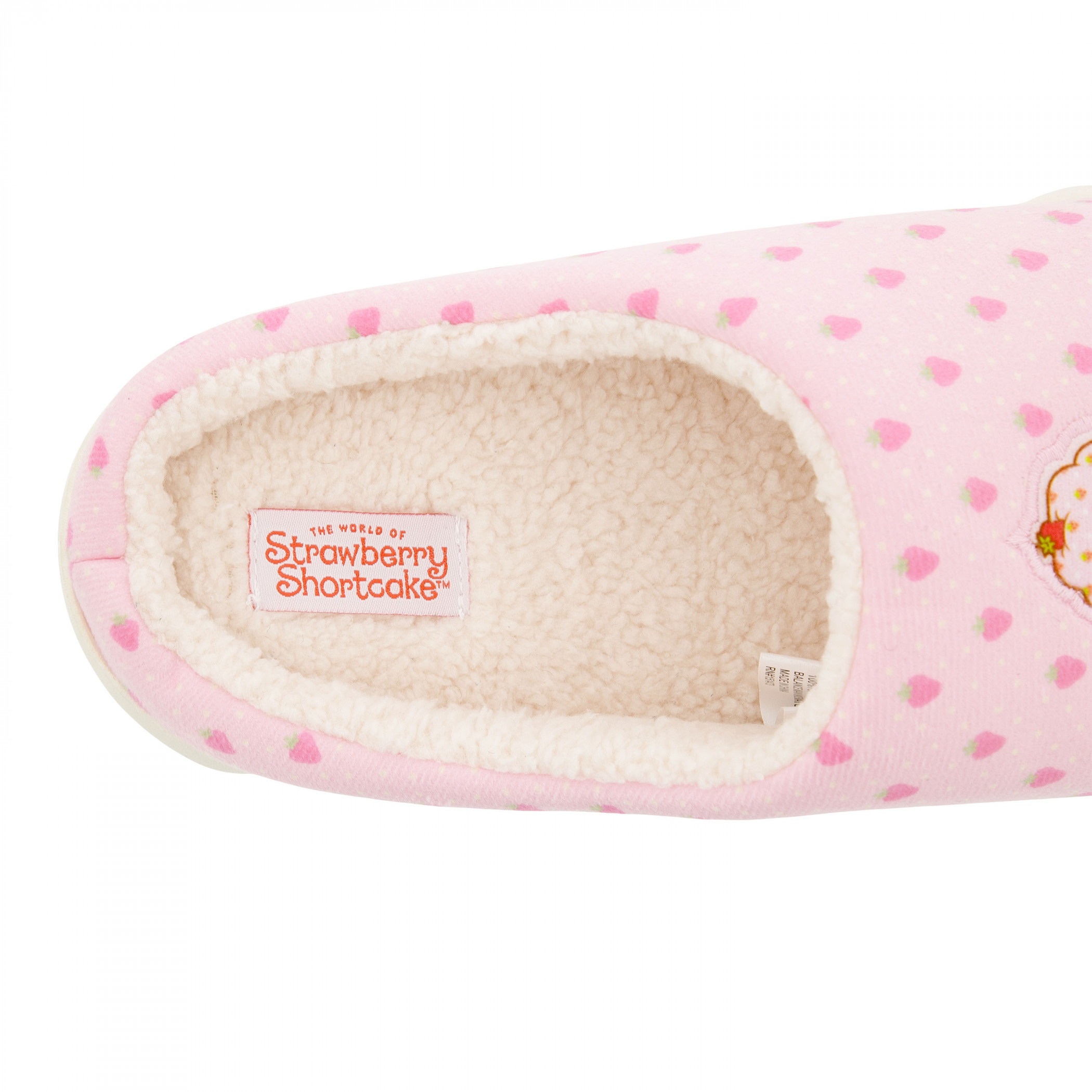 Strawberry Shortcake Embroidered Logo Clog Scuff Women's Slippers Red ...