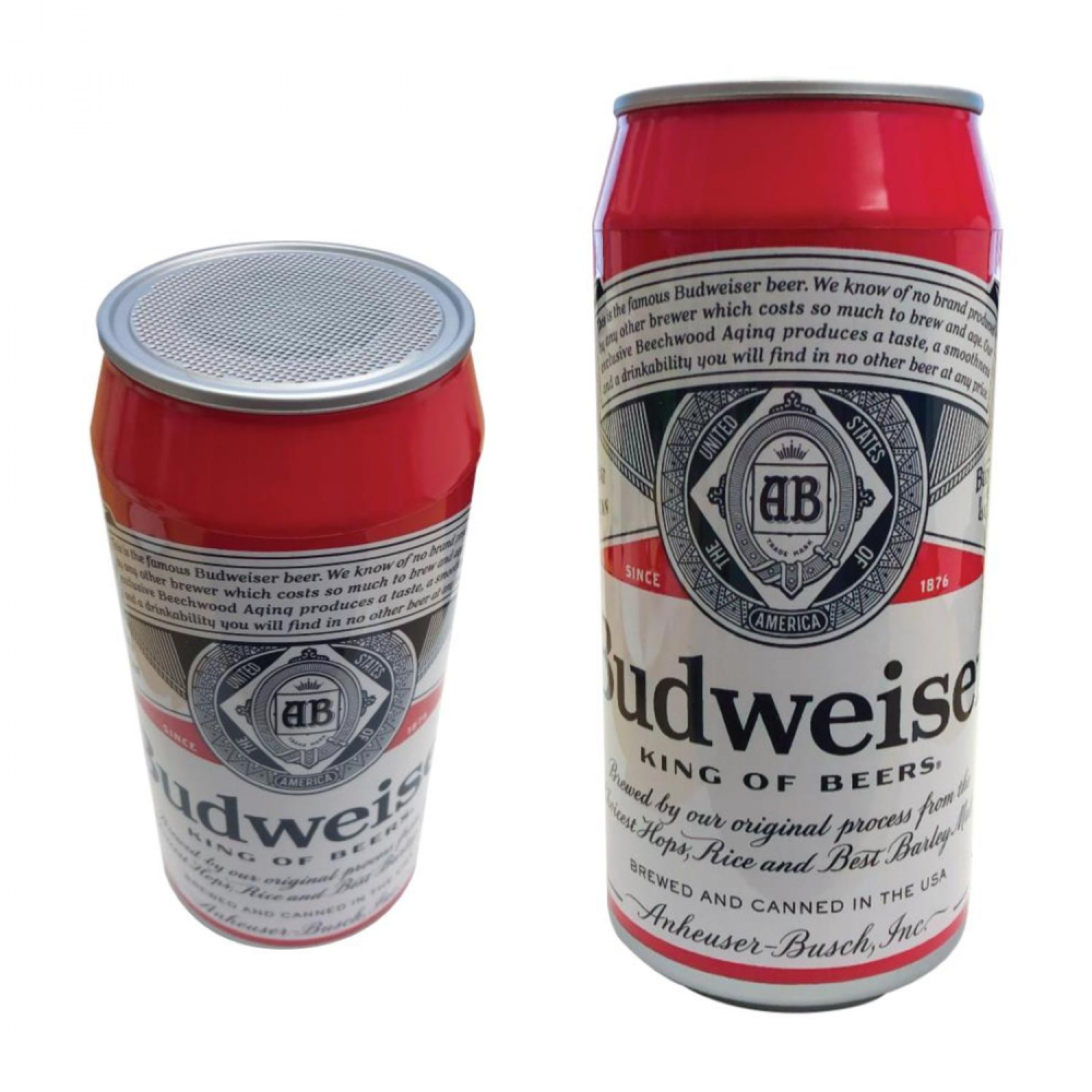 Budweiser Beer Can Tall Boy Bluetooth Speaker | Brew-Shirts.com