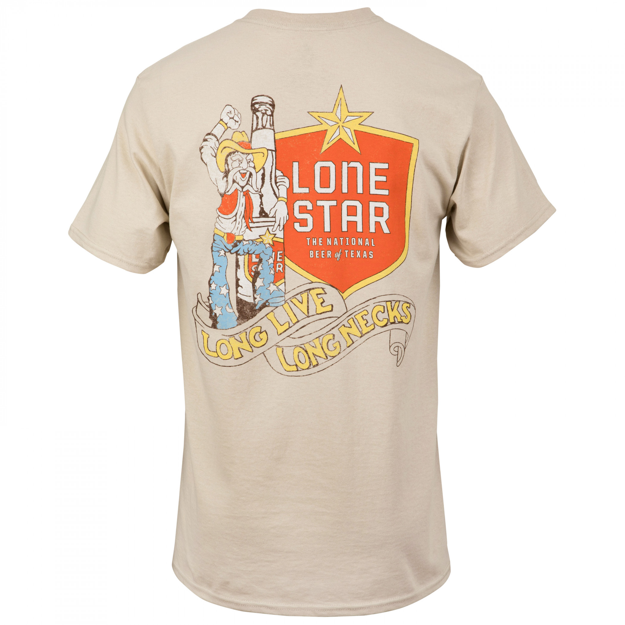 Lone Star Beer Long Live Long Necks Front and Back Print T-Shirt | Brew ...