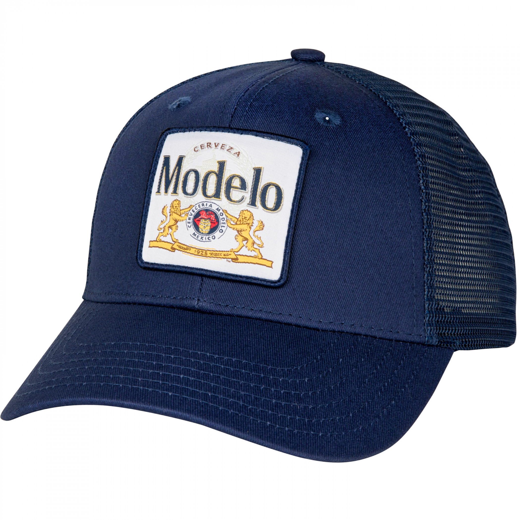 Modelo Especial Logo Patch Navy Adjustable Trucker Hat | Brew-Shirts.com