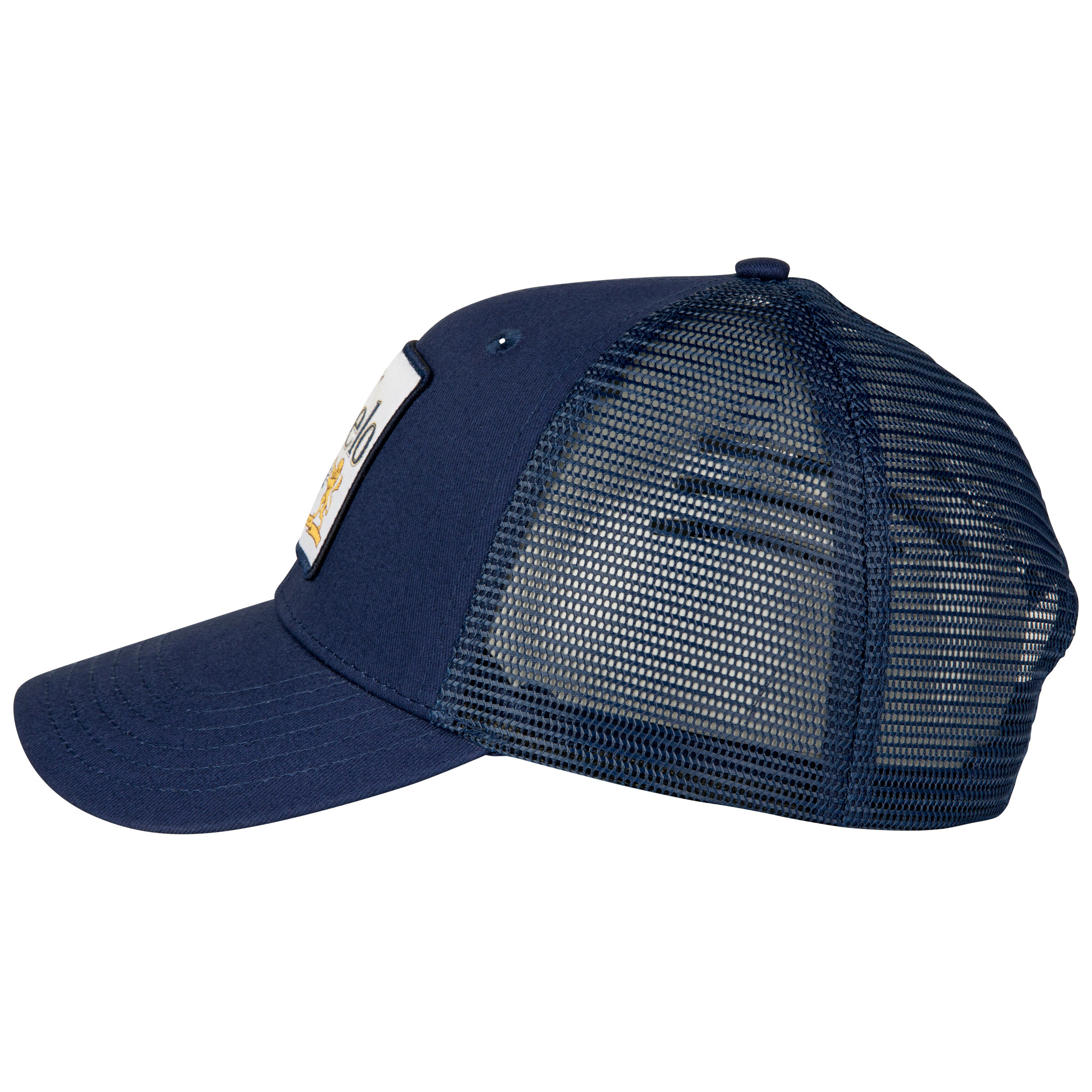 Modelo Especial Logo Patch Navy Adjustable Trucker Hat | Brew-Shirts.com
