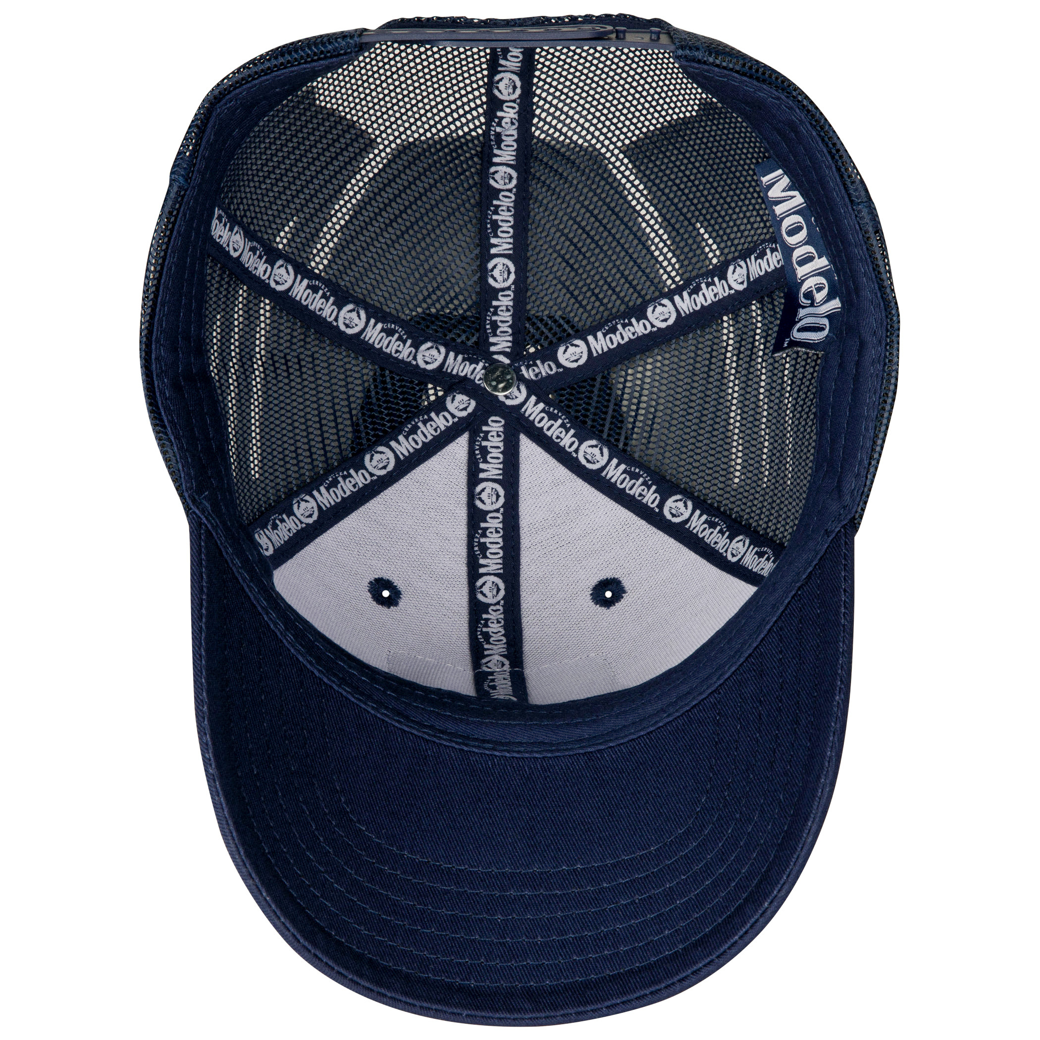 Modelo Especial Logo Patch Navy Adjustable Trucker Hat | Brew-Shirts.com