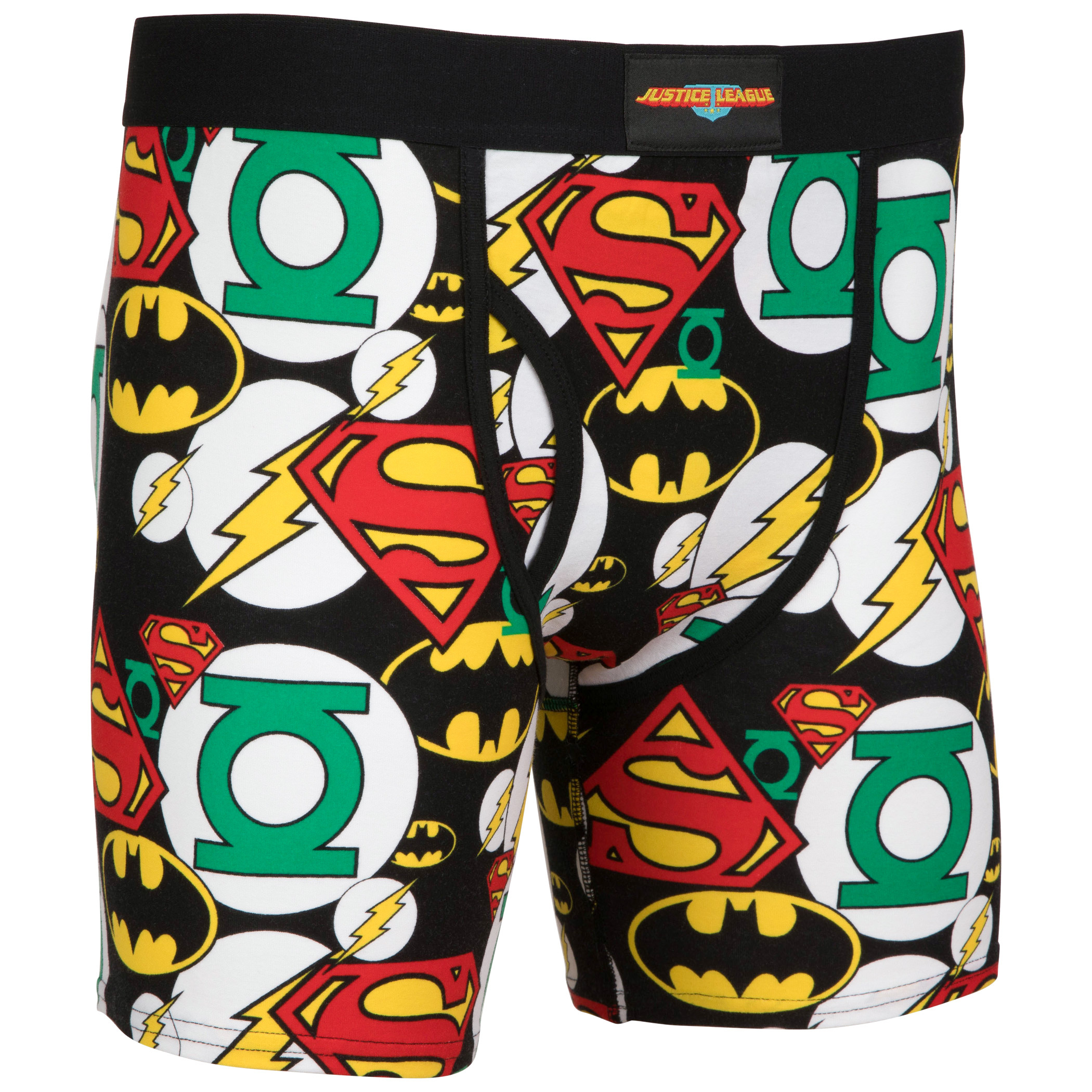 Justice League Symbols All Over Print Boxers Briefs Multi-Color | eBay