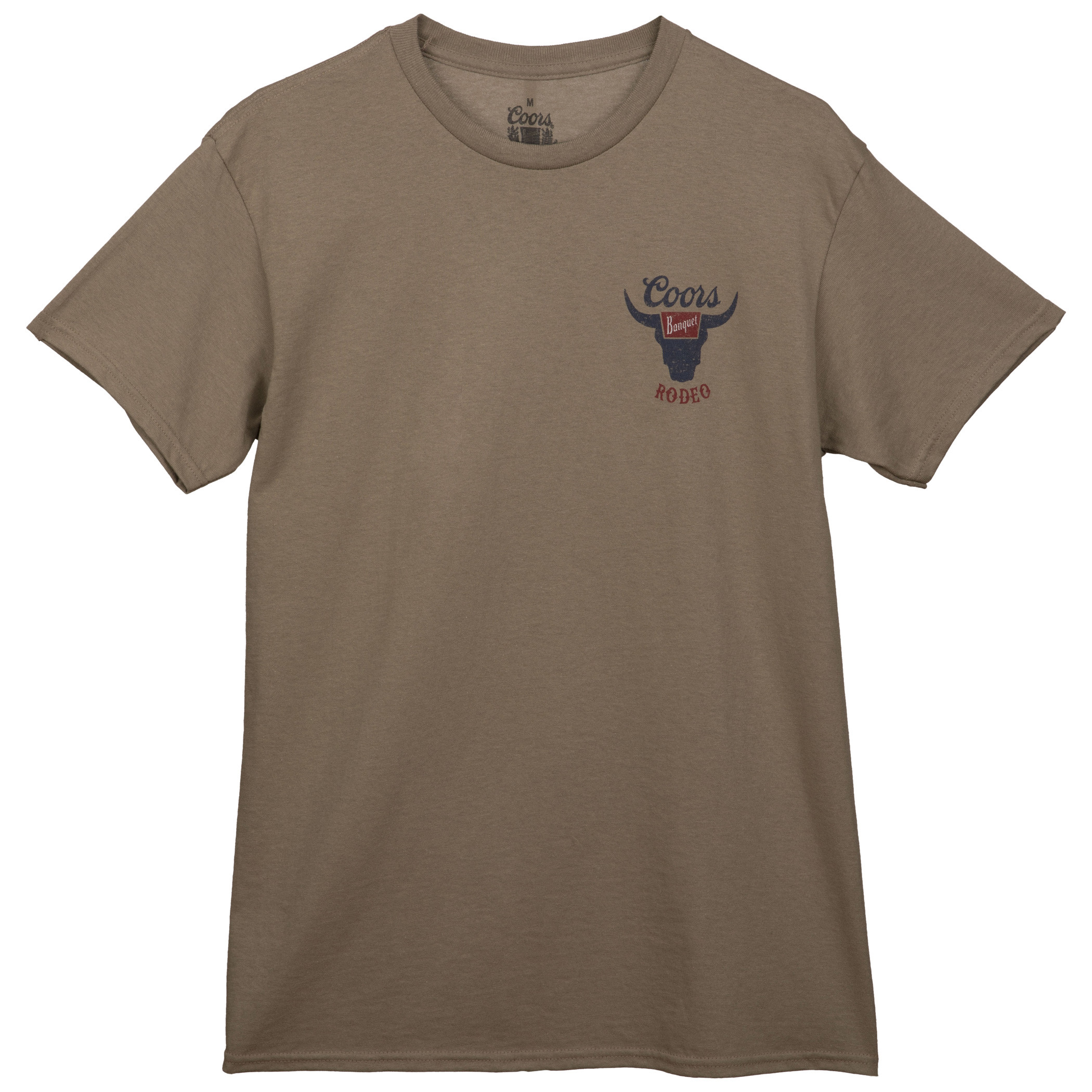 Coors Banquet Rodeo Logo Distressed Front and Back Tan T-Shirt | Brew ...