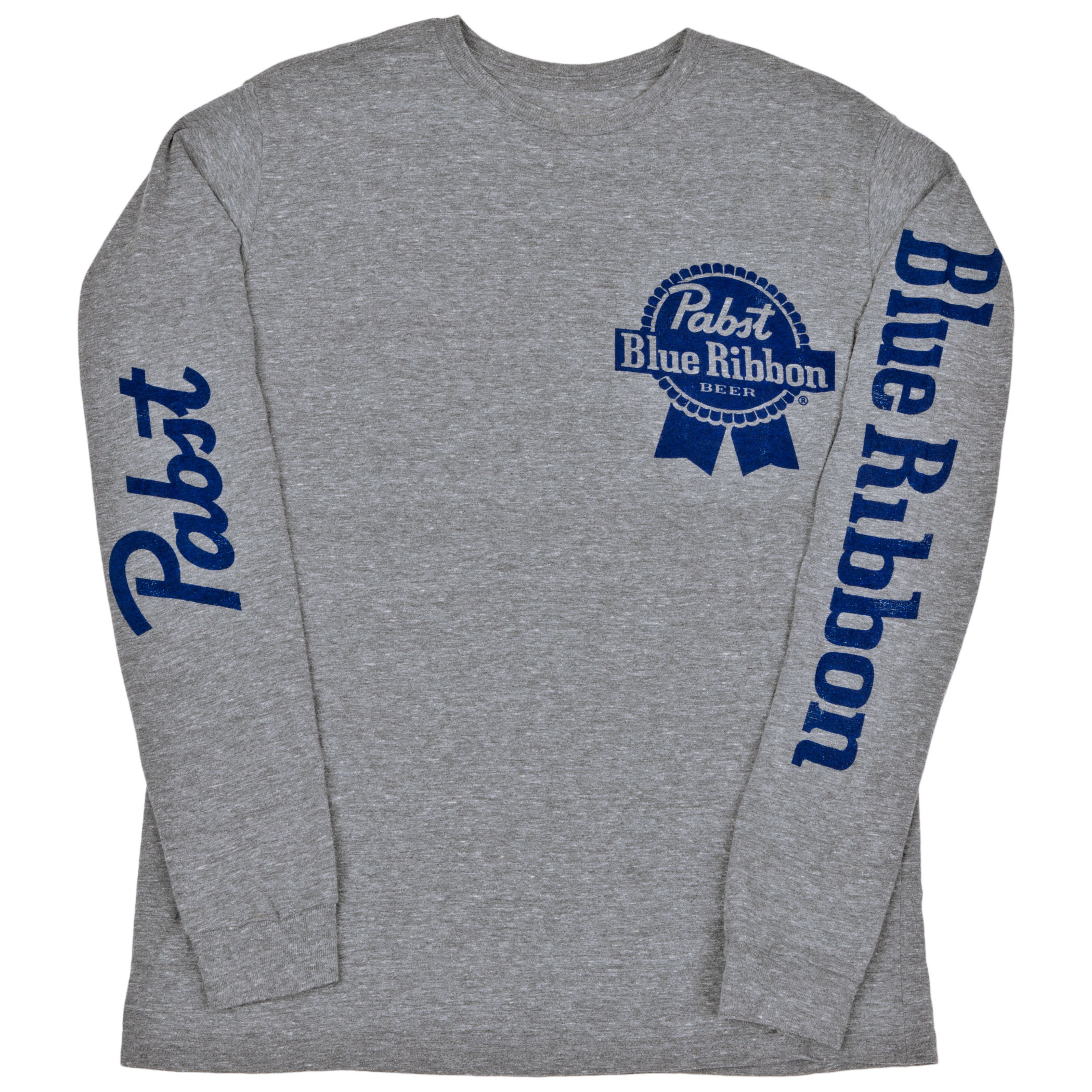 Pabst Blue Ribbon Beer Logo and Sleeve Print Long Sleeve Shirt | Brew ...
