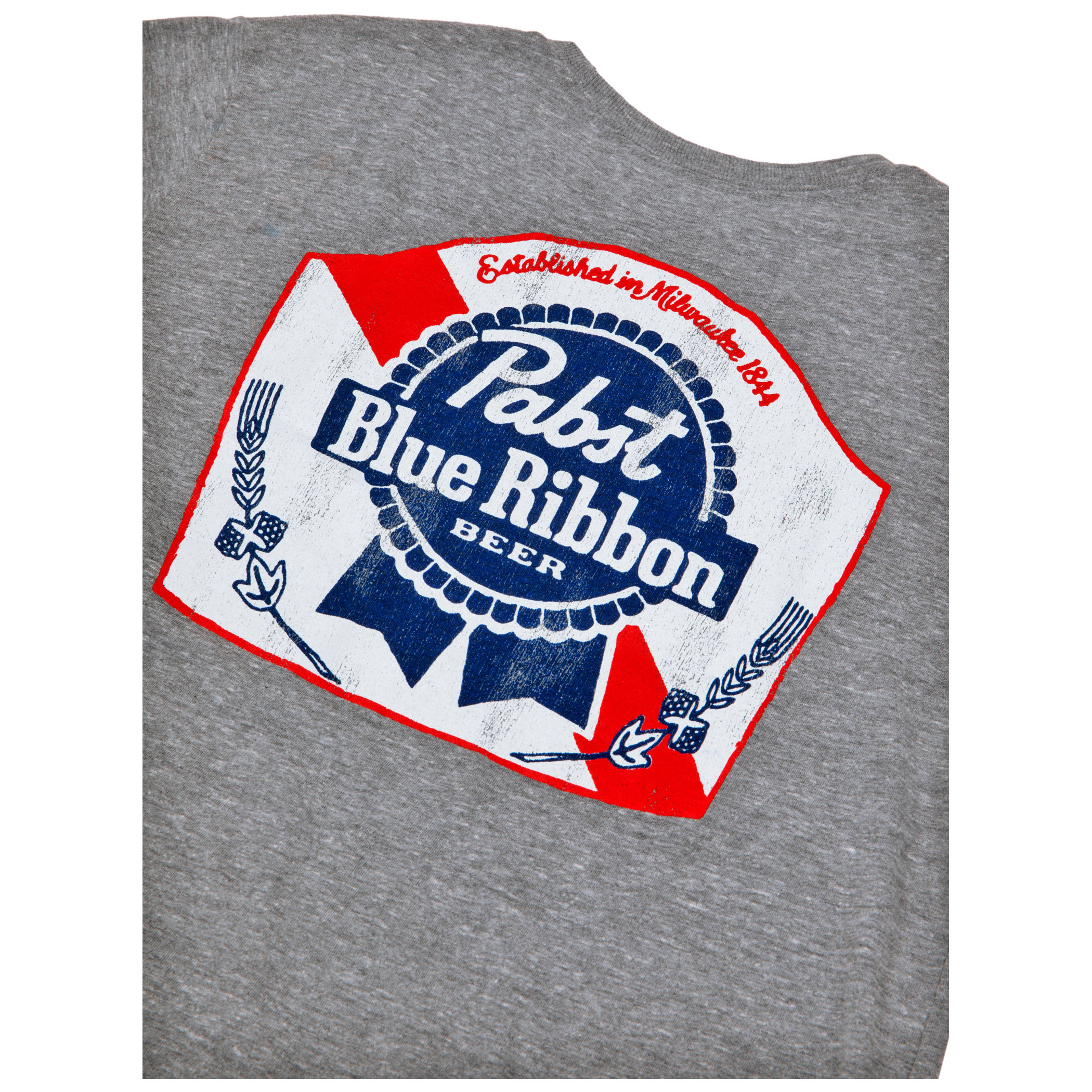 Pabst Blue Ribbon Beer Logo and Sleeve Print Long Sleeve Shirt | Brew ...