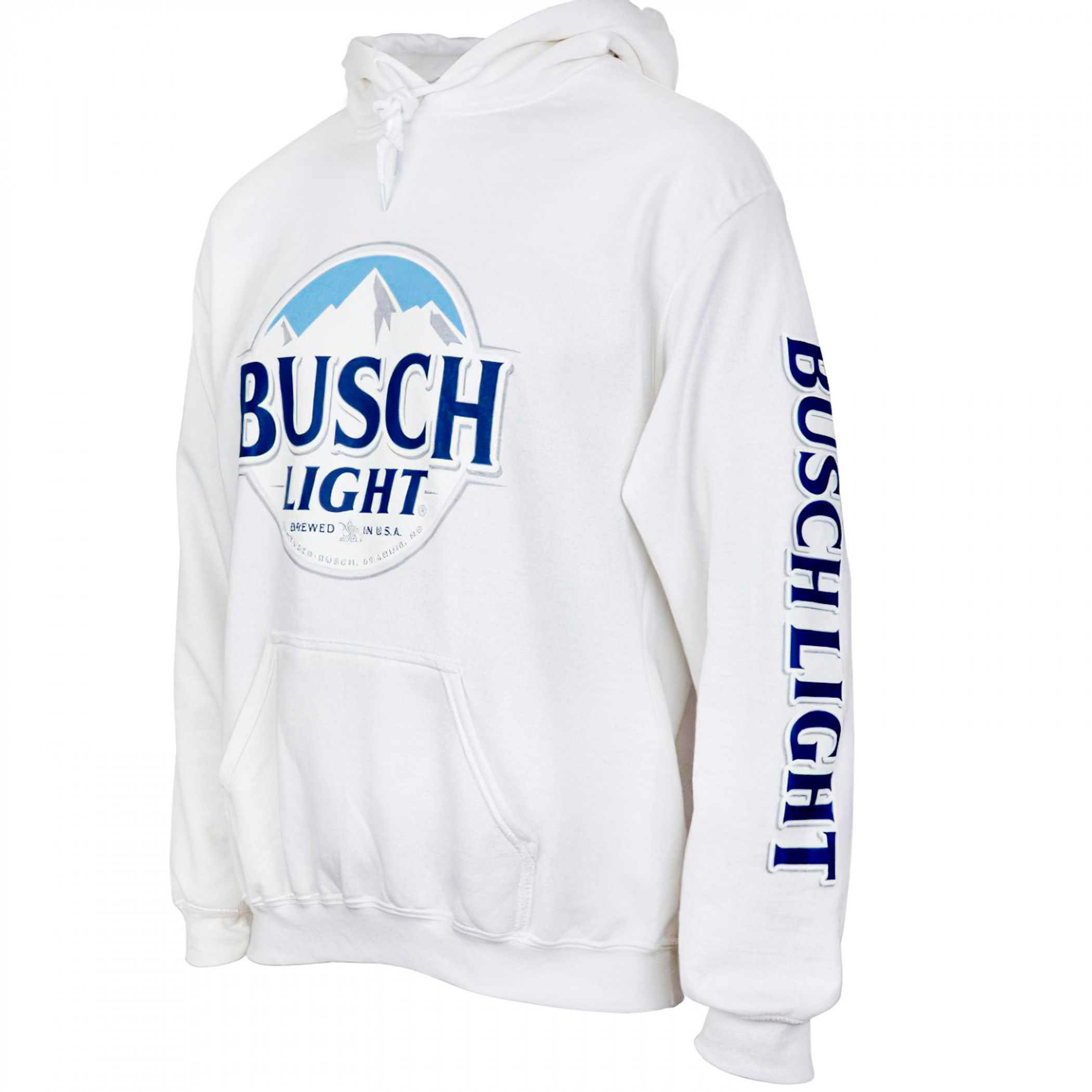 Busch Light Beer Logo White Colorway Hoodie | Brew-Shirts.com